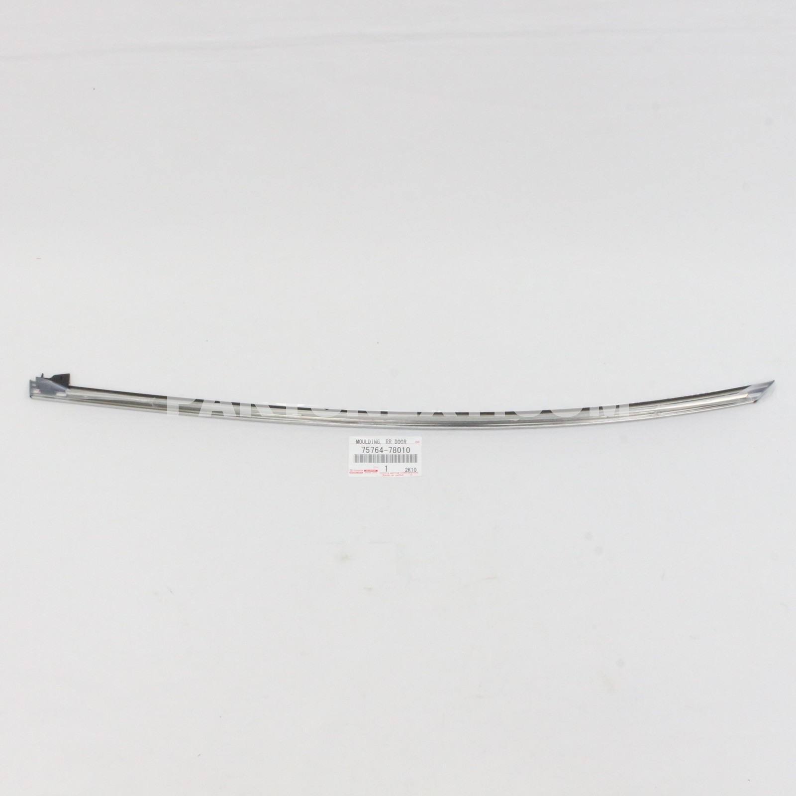 Toyota :: 75764-78010 MOULDING, REAR DOOR WINDOW FRAME, UPPER LH