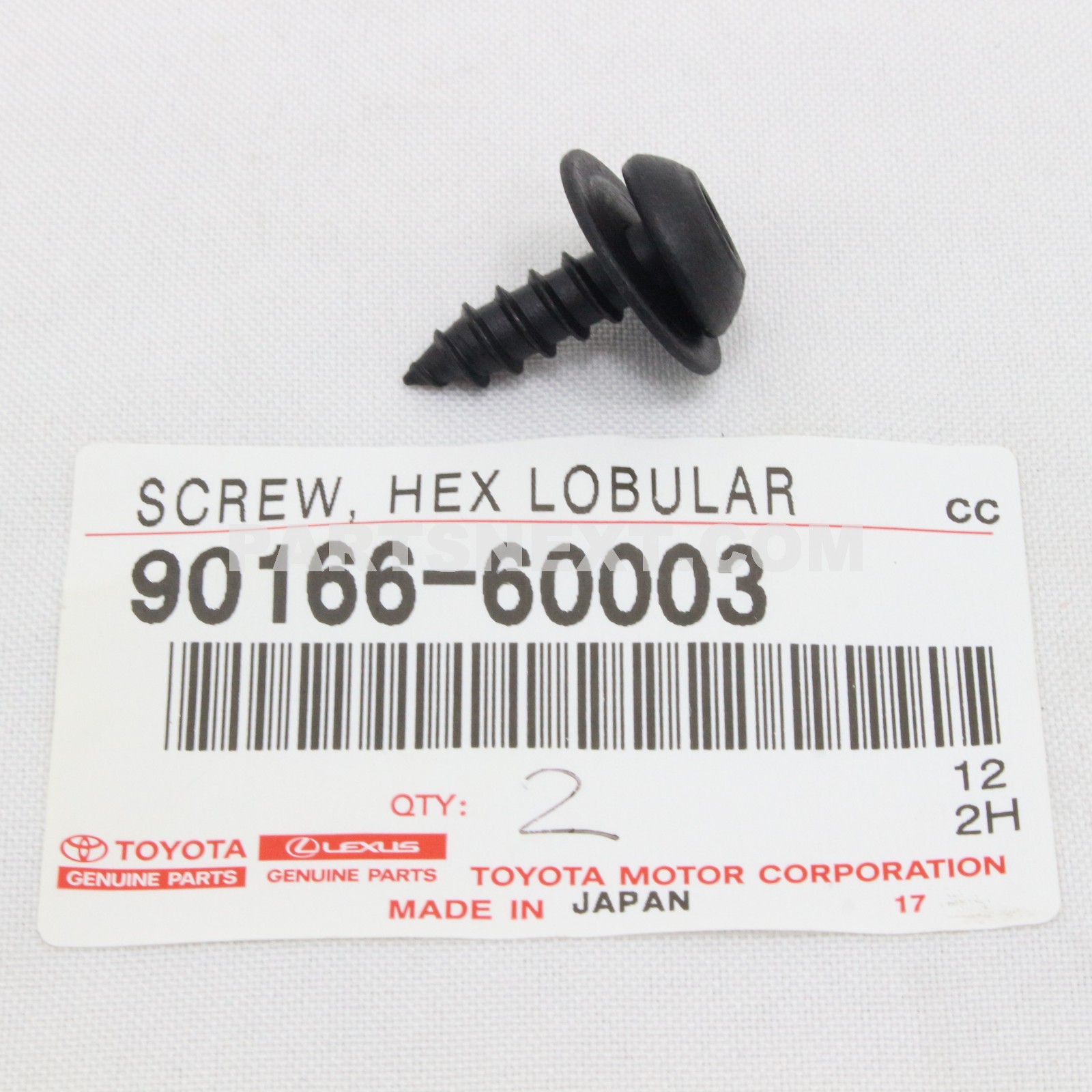 Toyota :: 90166-60003 SCREW, HEX LOBULAR