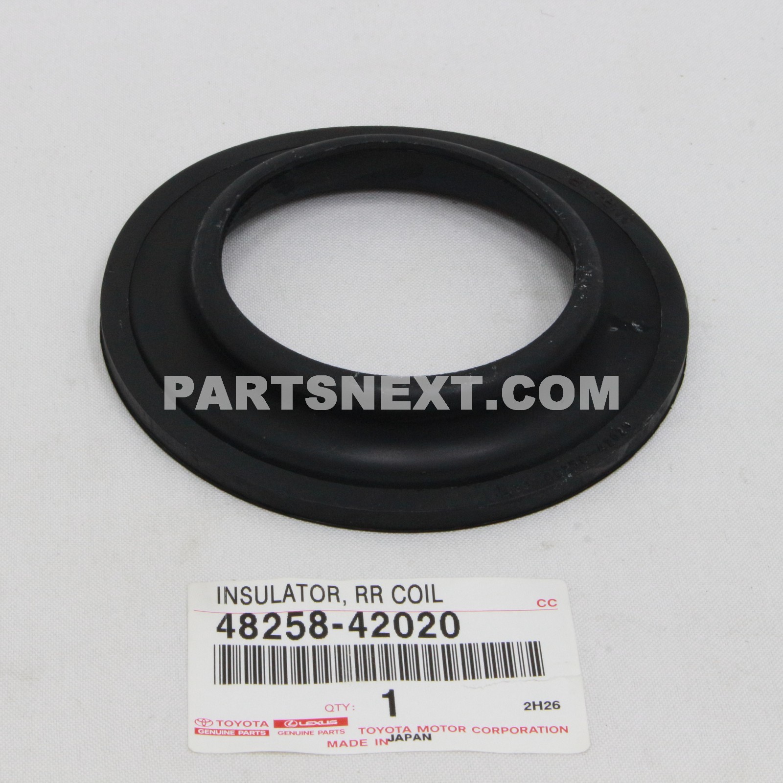 Toyota :: 48258-42020 INSULATOR, REAR COIL SPRING, LOWER, RH/LH