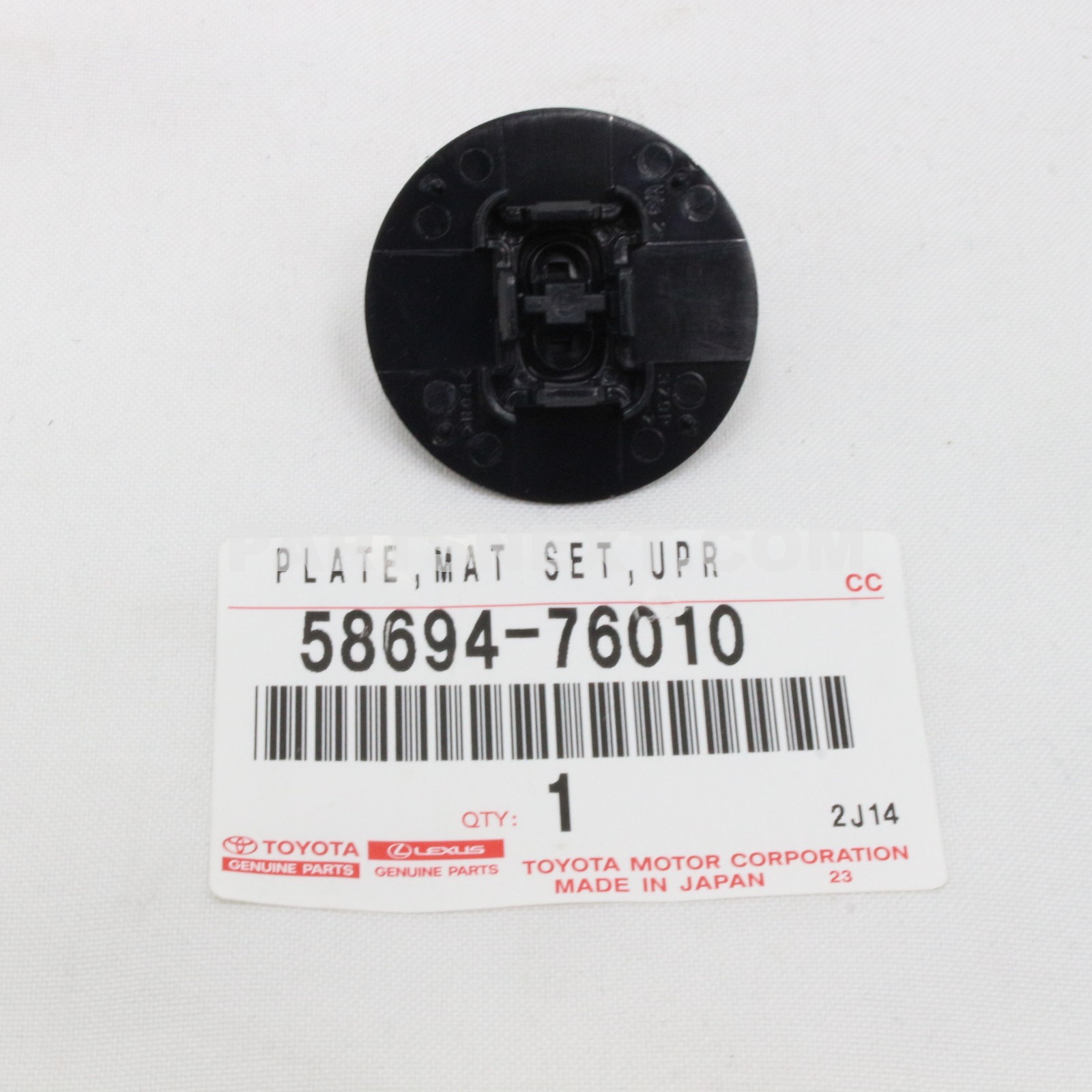 Toyota :: 58694-76010 PLATE, MAT SET, UPPER