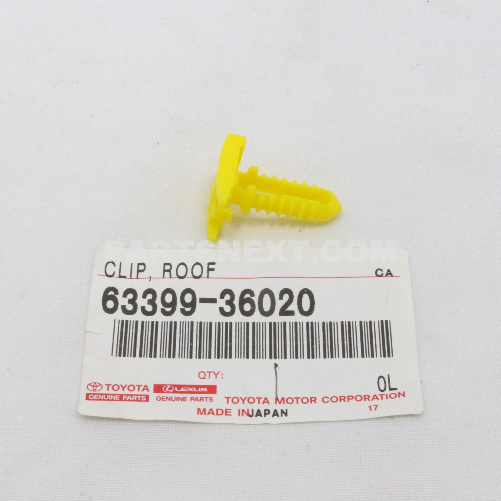 Toyota :: 63399-36020 CLIP, ROOF HEADLINING