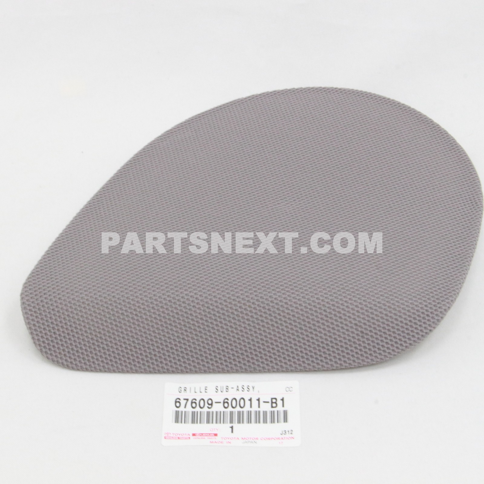 Toyota :: 67609-60011-B1 GRILLE, SPEAKER DOOR, RH