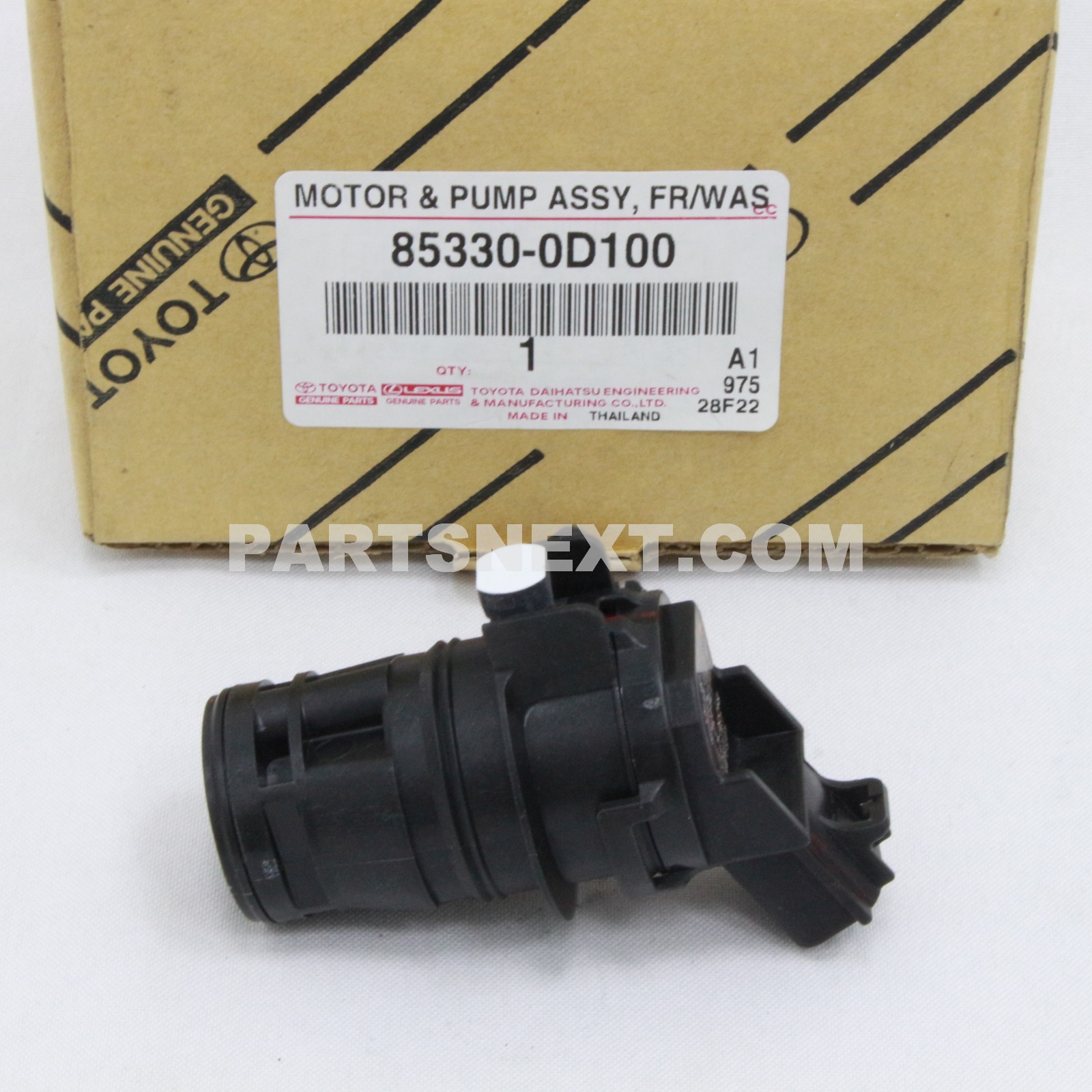 Toyota :: 85330-0D100 MOTOR AND PUMP ASSY, WINDSHIELD WASHER
