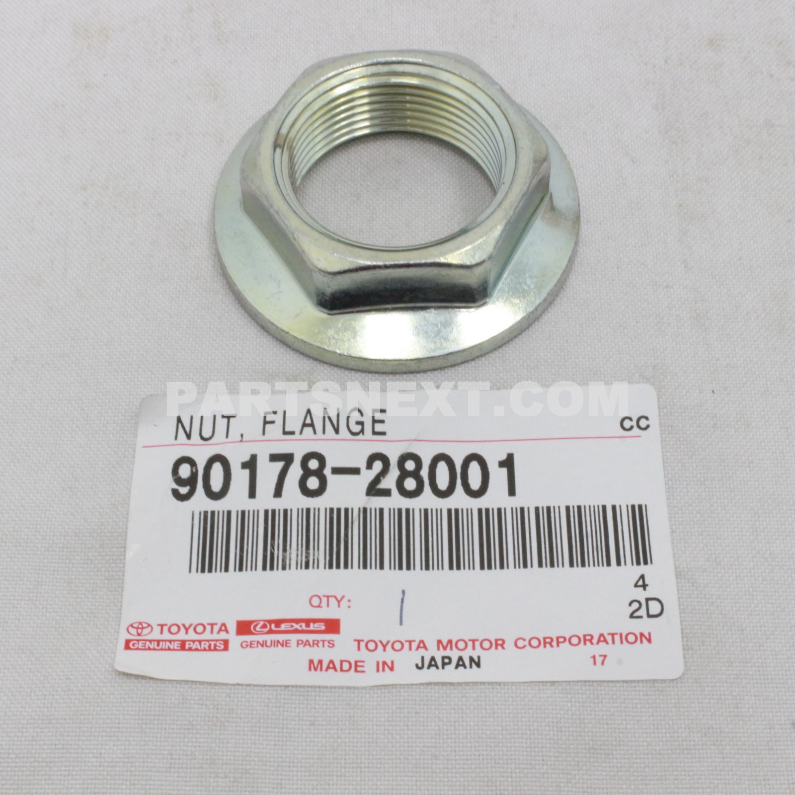 Toyota :: 90178-28001 NUT (FOR FRONT AXLE SHAFT), RH/LH