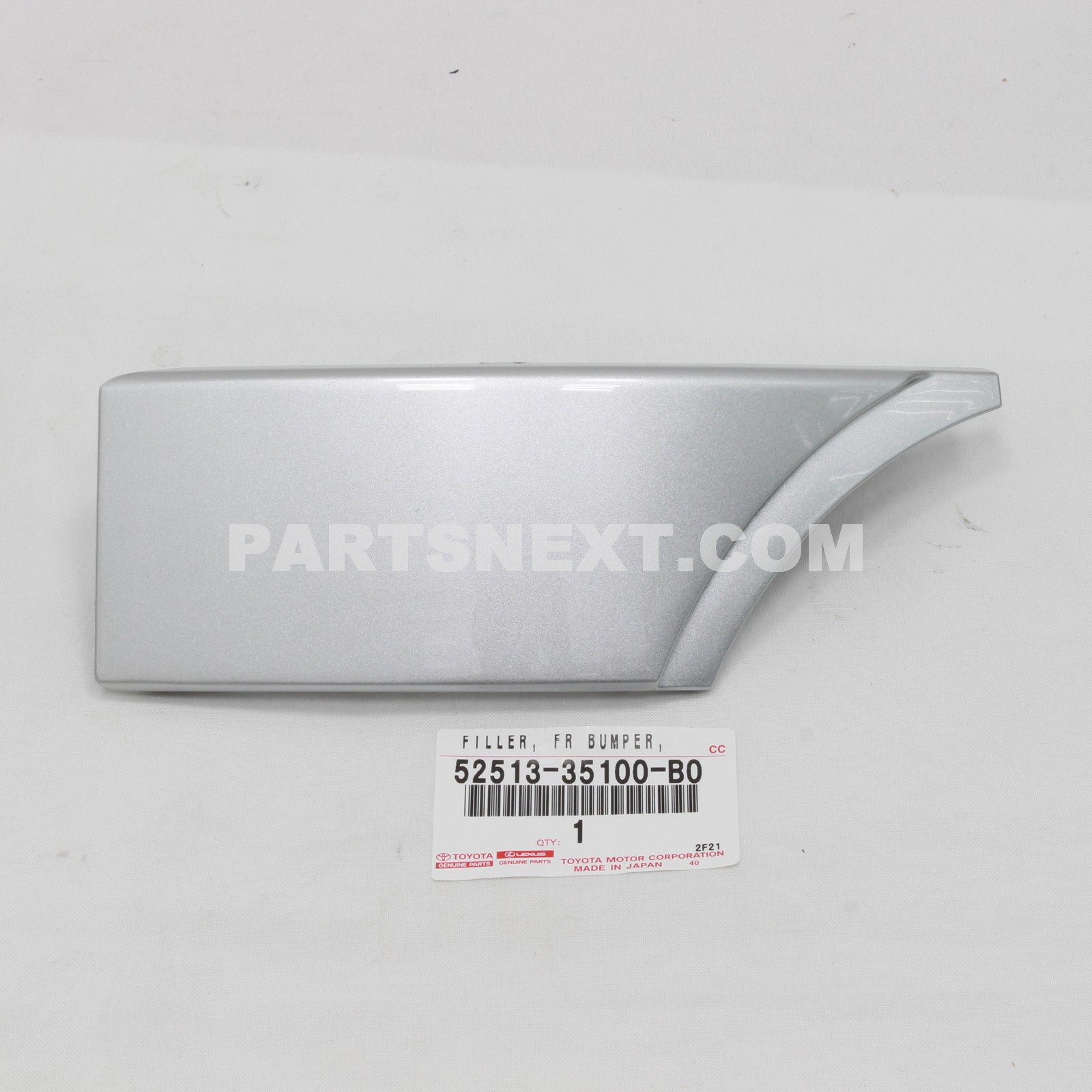 Toyota :: 52513-35100-B0 FILLER, FRONT BUMPER, LH