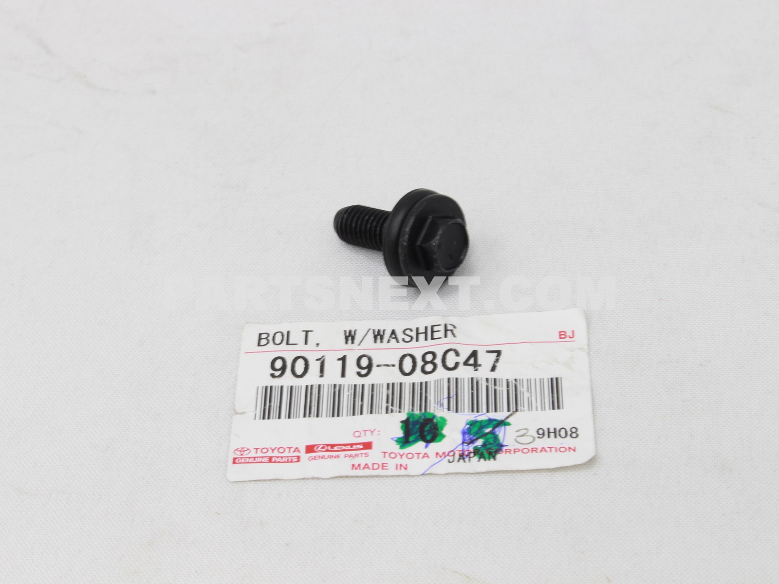 Toyota :: 90119-08C47 BOLT, W/WASHER