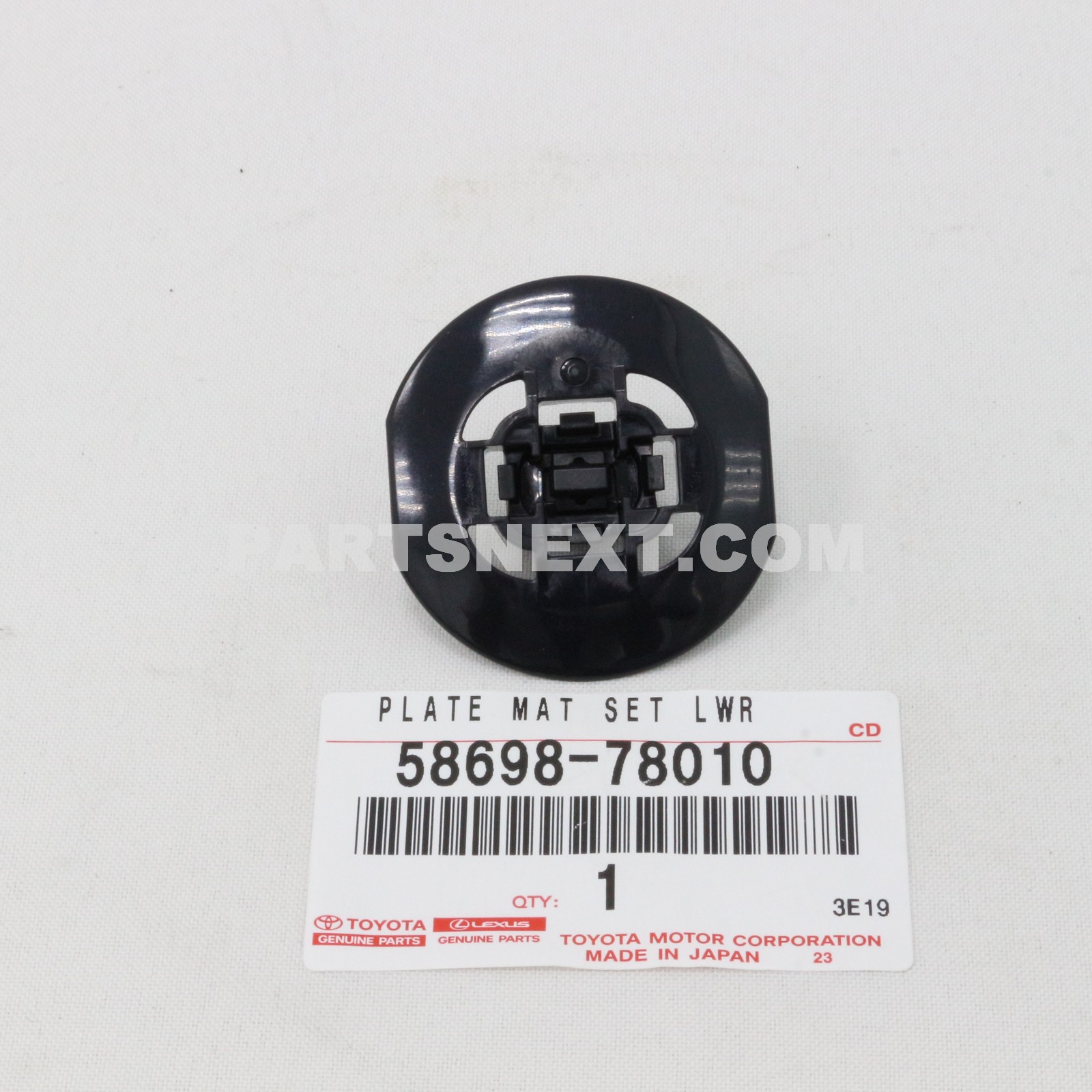 Toyota :: 58698-78010 PLATE, MAT SET, LOWER