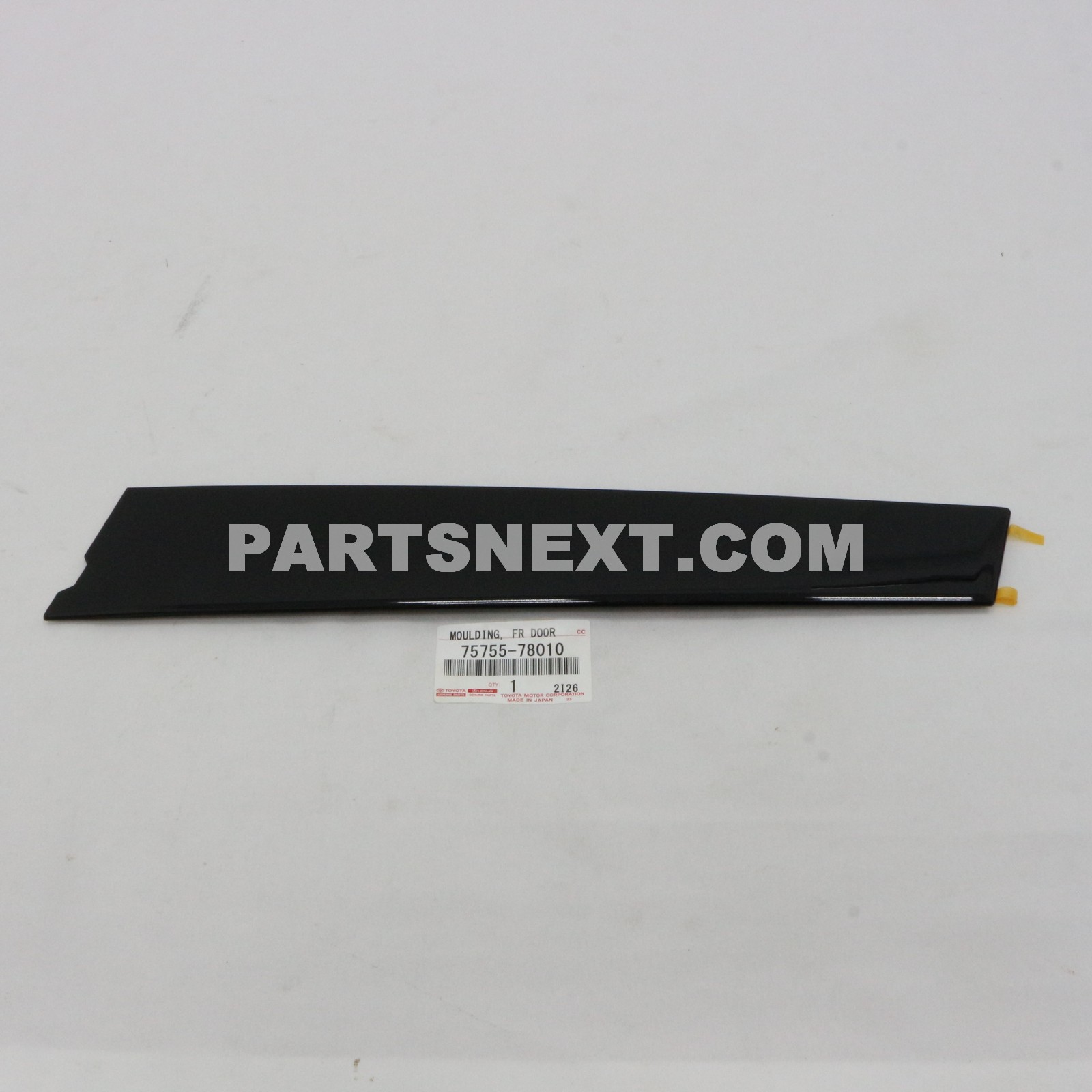 Toyota :: 75755-78010 MOULDING, FRONT DOOR WINDOW FRAME, REAR RH