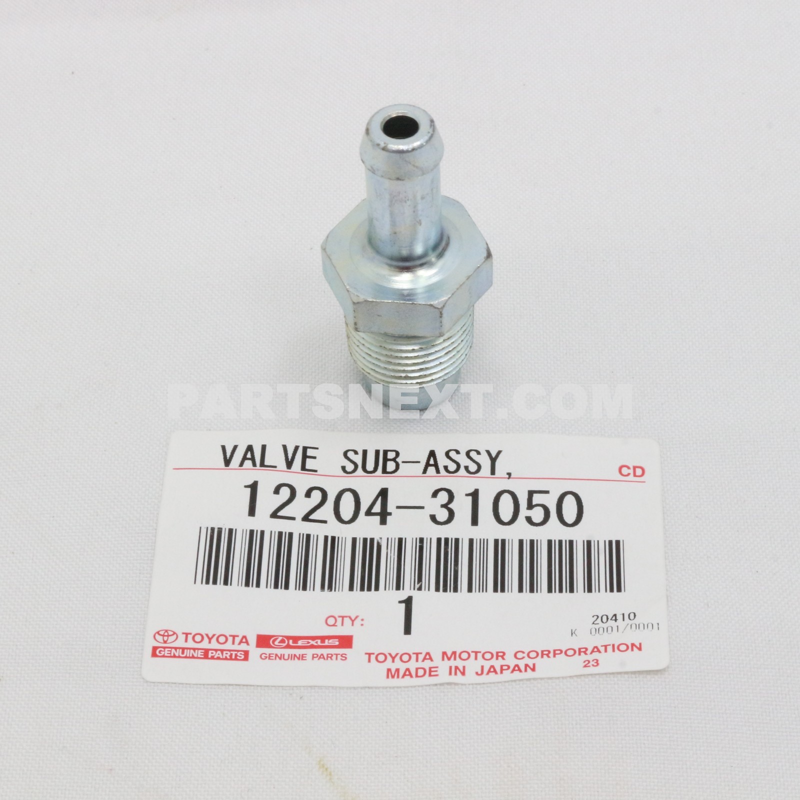 Toyota :: 12204-31050 VALVE SUB-ASSY, VENTILATION