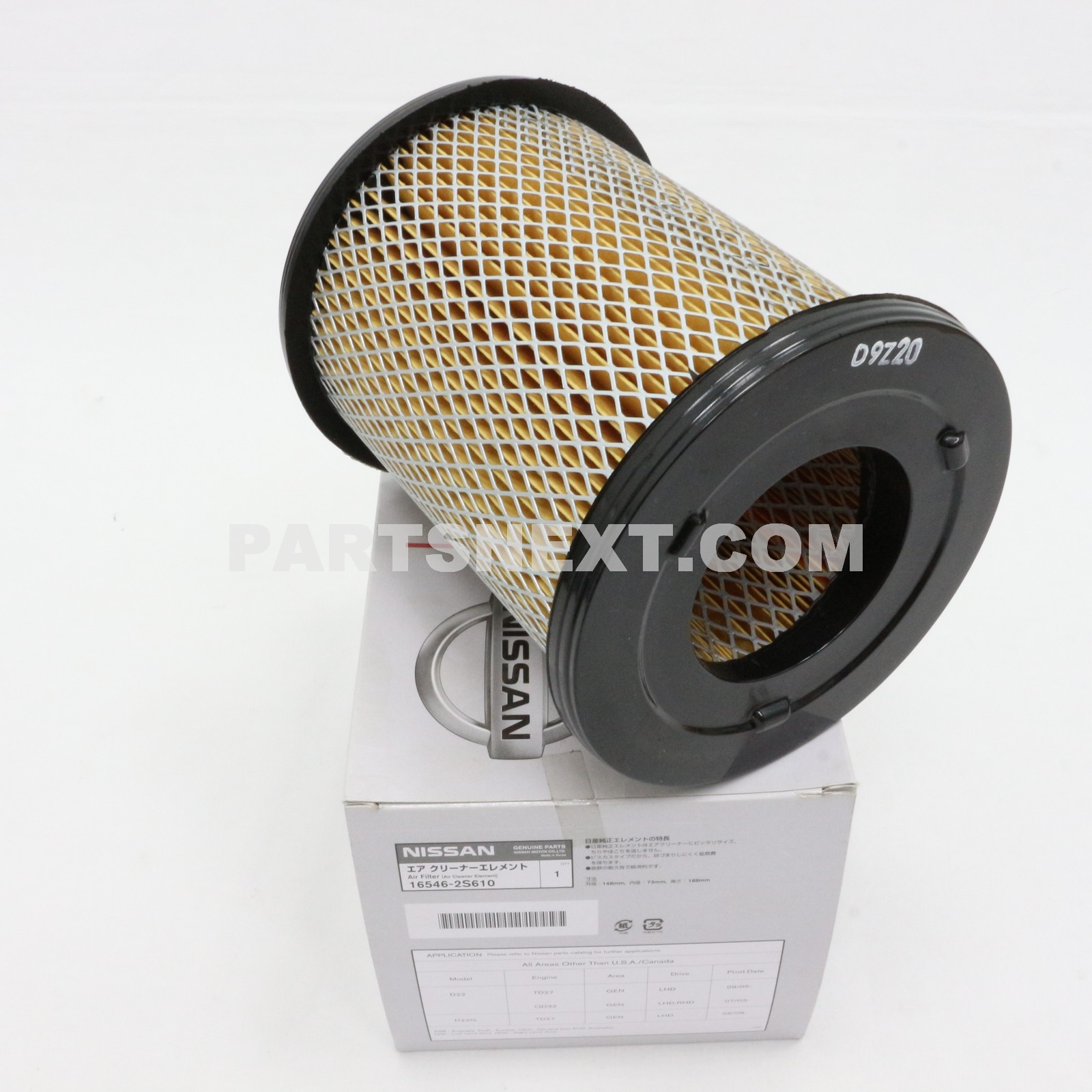 Nissan :: 16546-2S610 ELEMENT ASSY-AIR