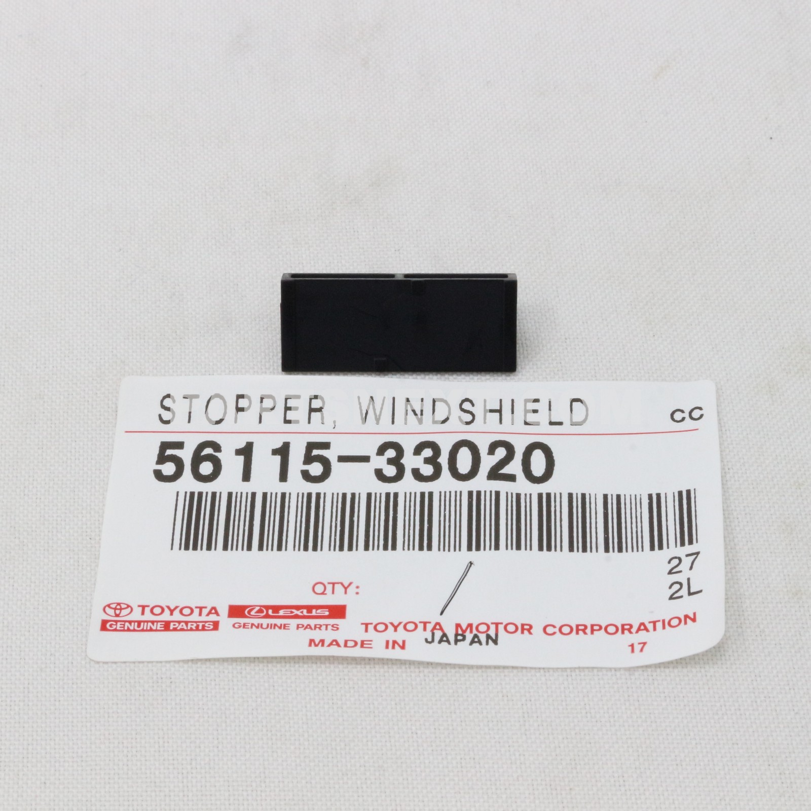 Toyota :: 56115-33020 STOPPER, BACK WINDOW GLASS, NO.1