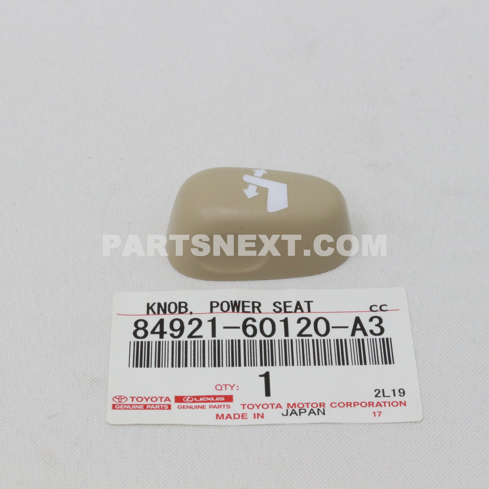 Toyota :: 84921-60120-A3 KNOB, POWER SEAT SWITCH (FOR RECLINING)