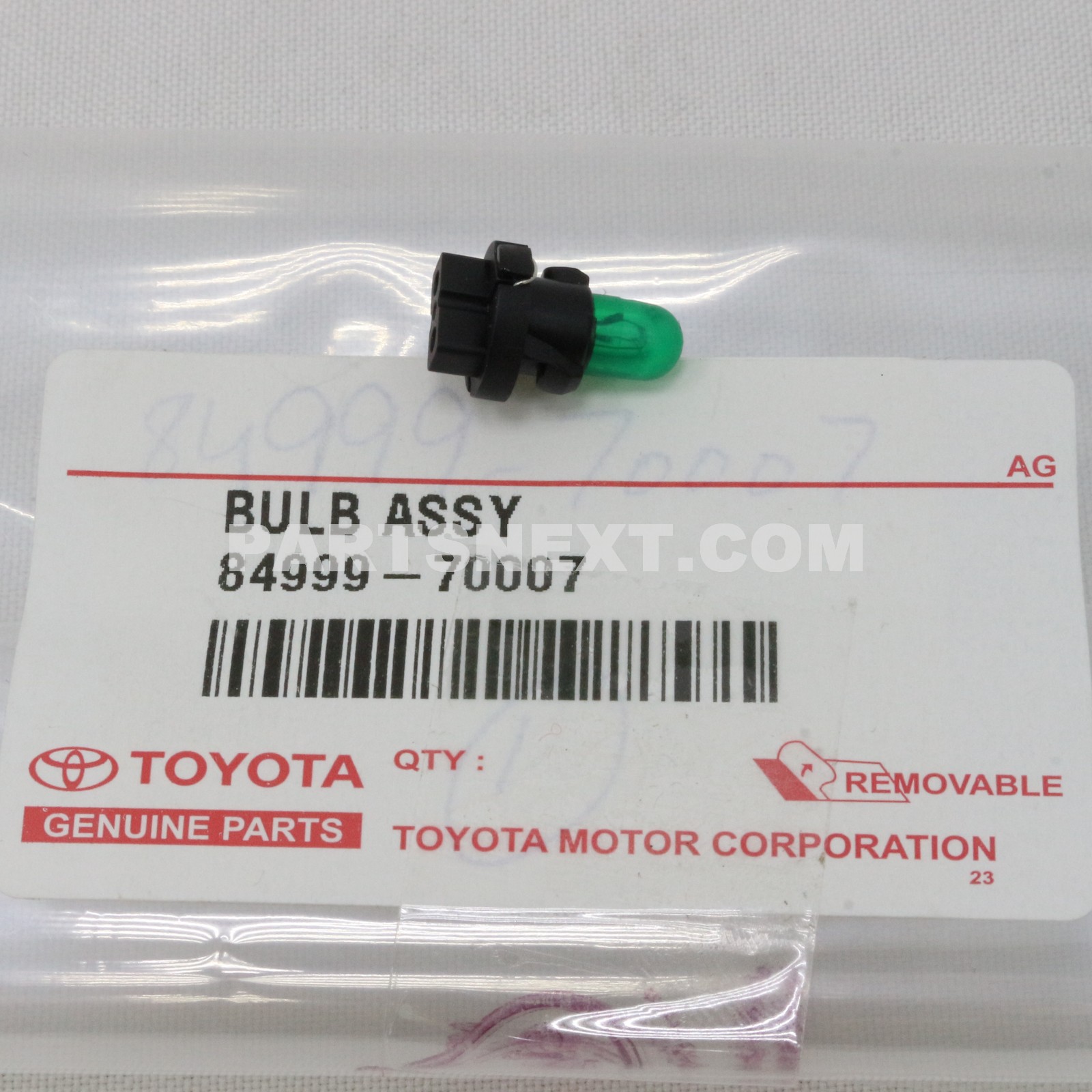 Toyota :: 84999-70007 BULB, AIR CONDITIONER CONTROL