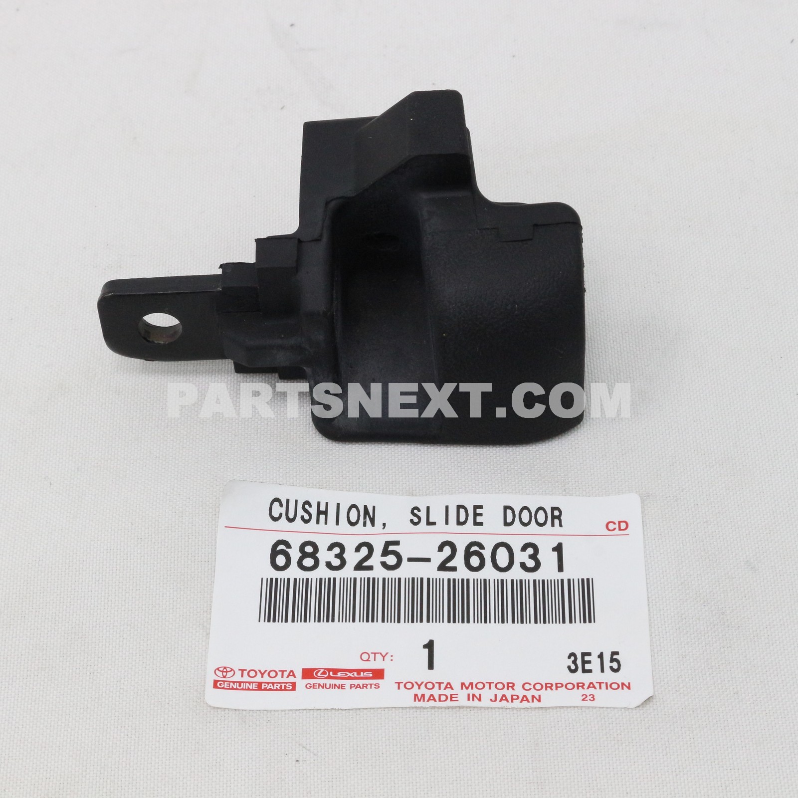Toyota :: 68325-26031 CUSHION, SLIDE DOOR UPPER RAIL, RH