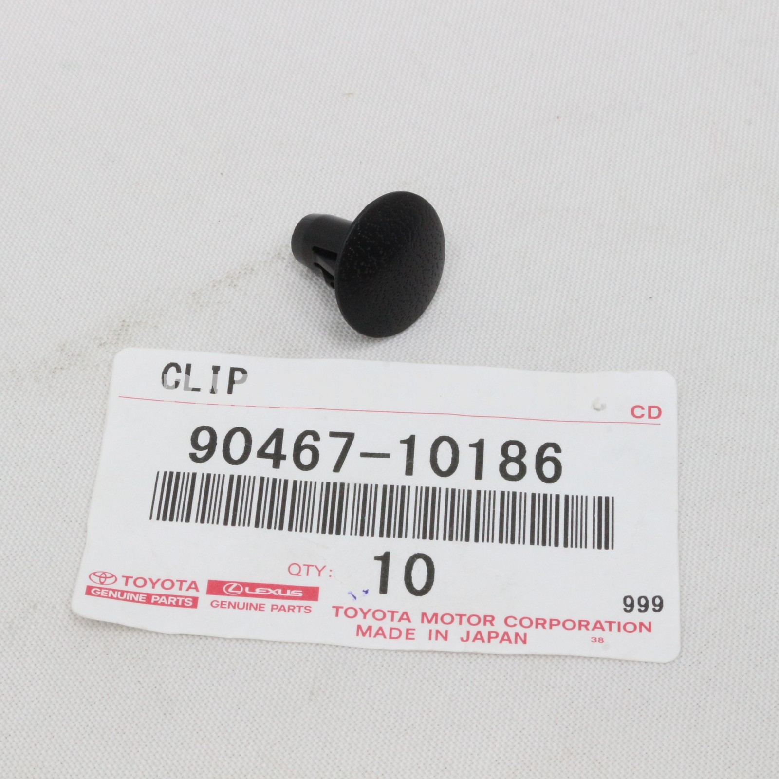 Toyota :: 90467-10186 CLIP(FOR FRONT FENDER APRON SEAL)