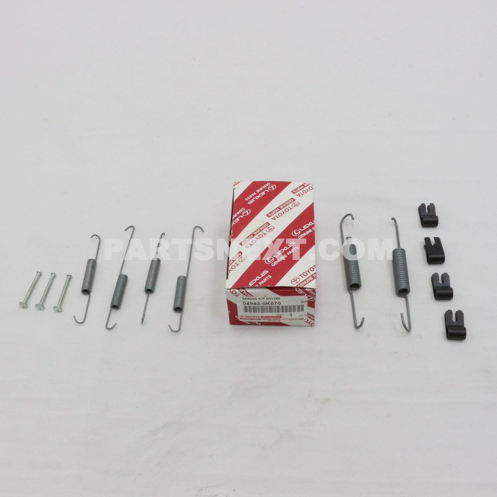 Toyota :: 04942-0K070 SPRING KIT, REAR BRAKE
