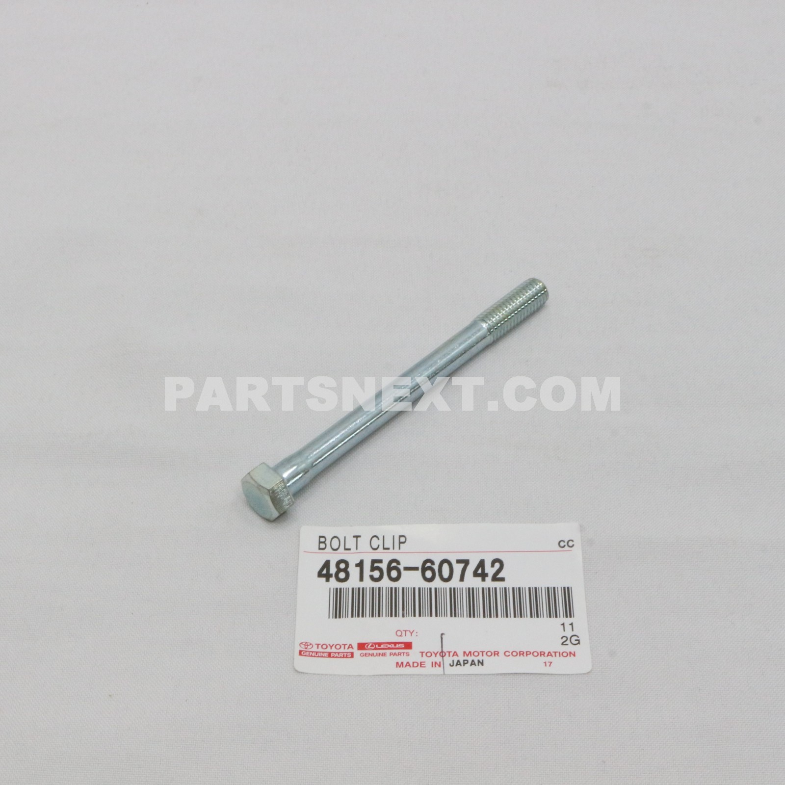 Toyota :: 48156-60742 BOLT, HEXAGON(FOR REAR SPRING CLIP SET)