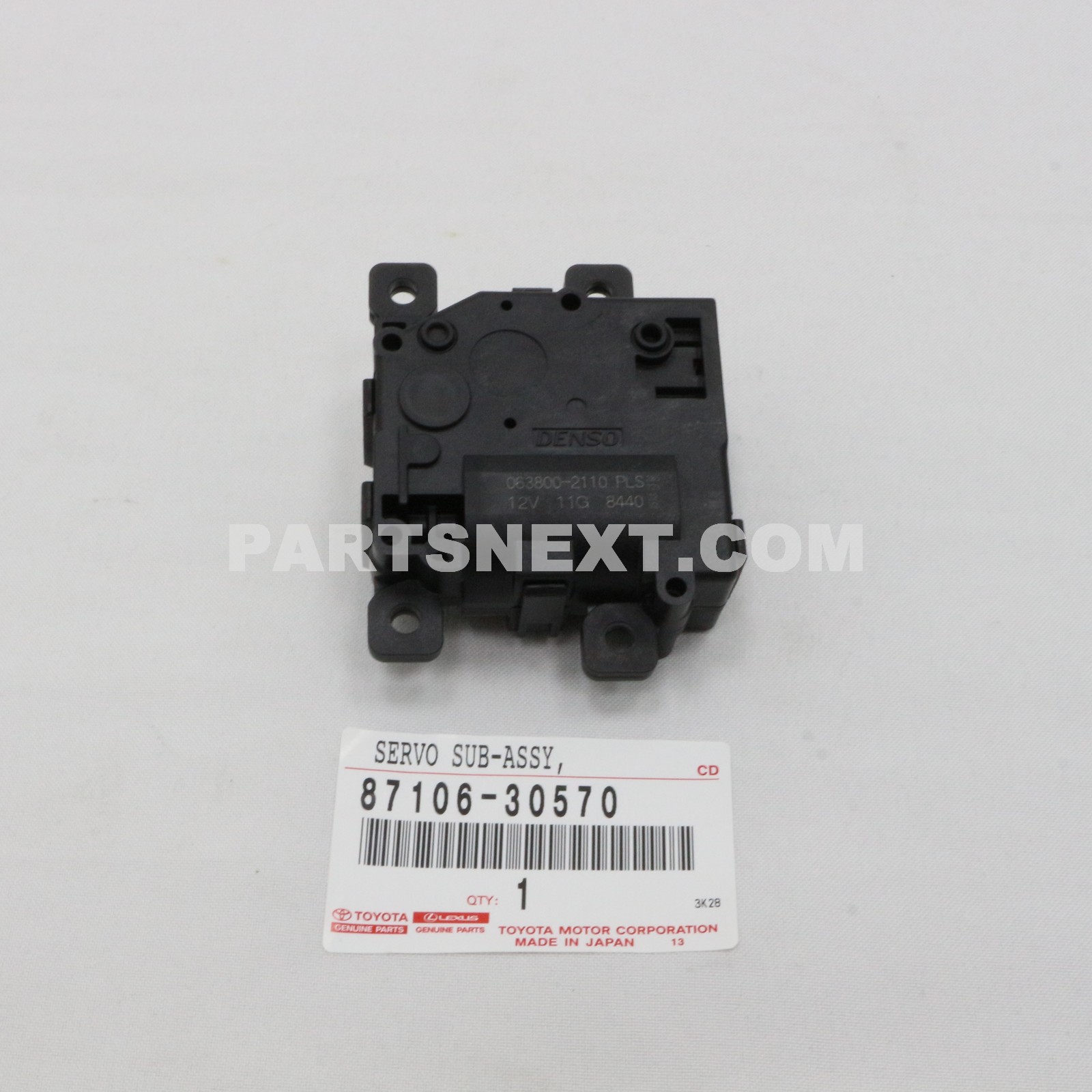 Toyota :: 87106-30570 DAMPER SERVO SUB-ASSY, AIR CONDITIONER RADIATOR, NO.4
