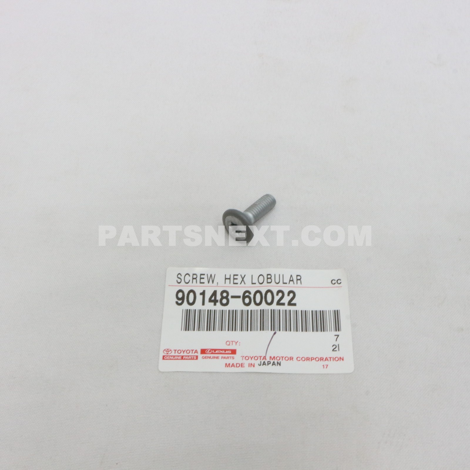 Toyota :: 90148-60022 SCREW, HEX LOBU
