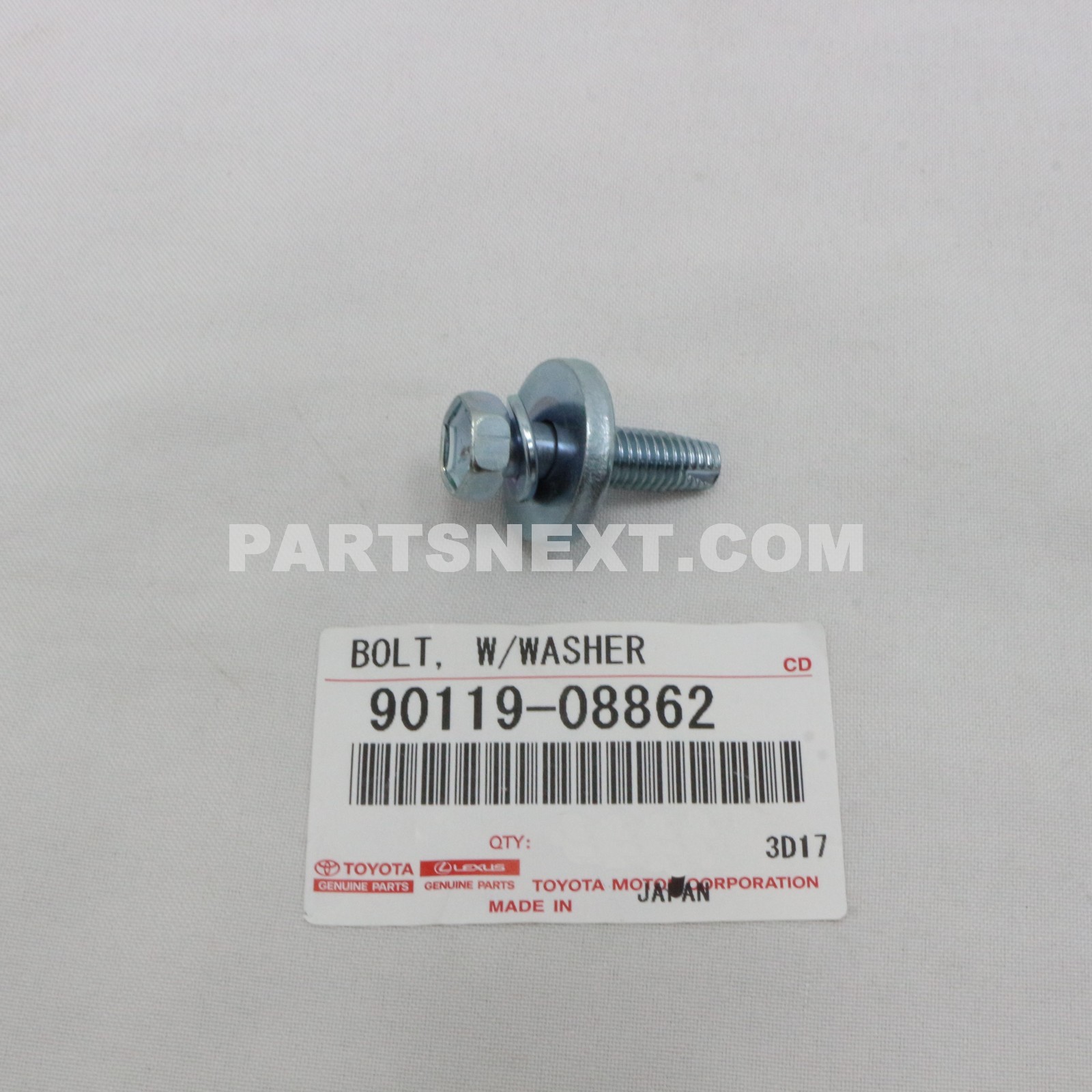 Toyota :: 90119-08862 BOLT, W/WASHER