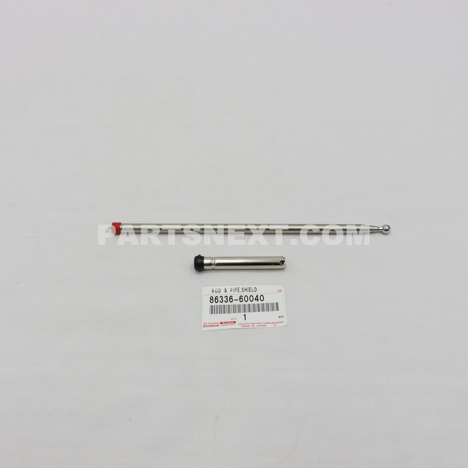 Toyota :: 86336-60040 ROD & PIPE, SHIELD