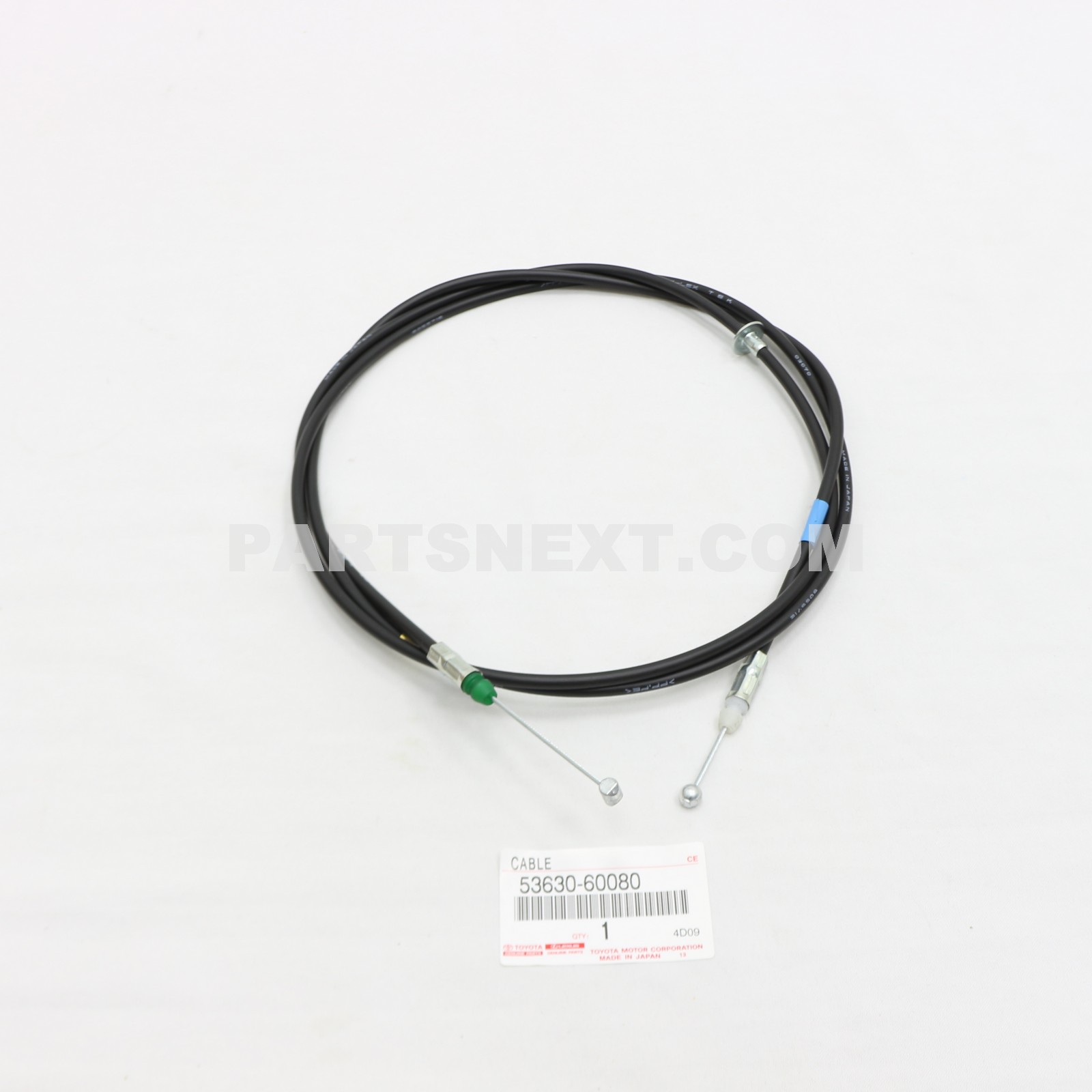 Toyota :: 53630-60080 CABLE ASSY, HOOD LOCK CONTROL