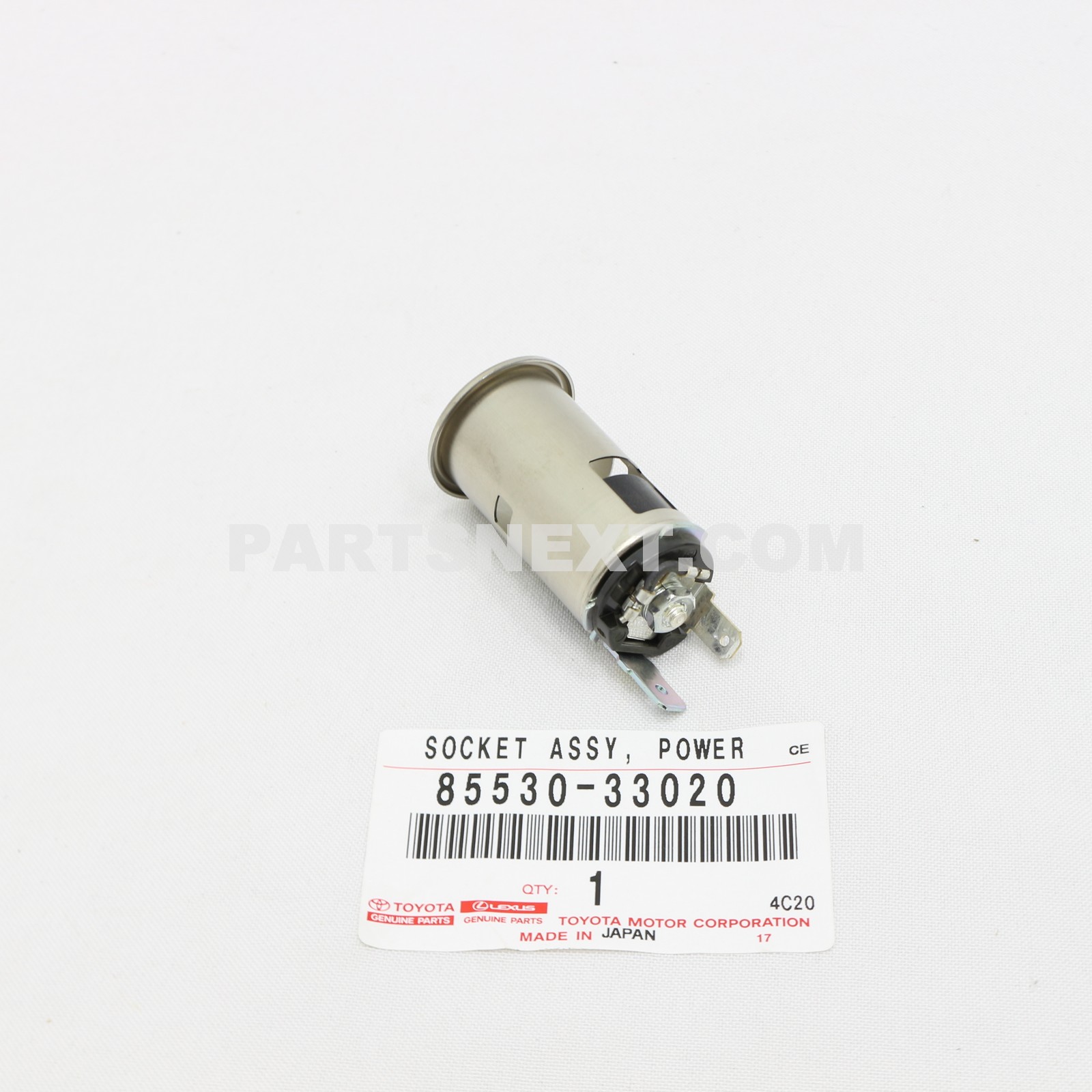 Toyota :: 85530-33020 SOCKET ASSY, POWER OUTLET, CENTER