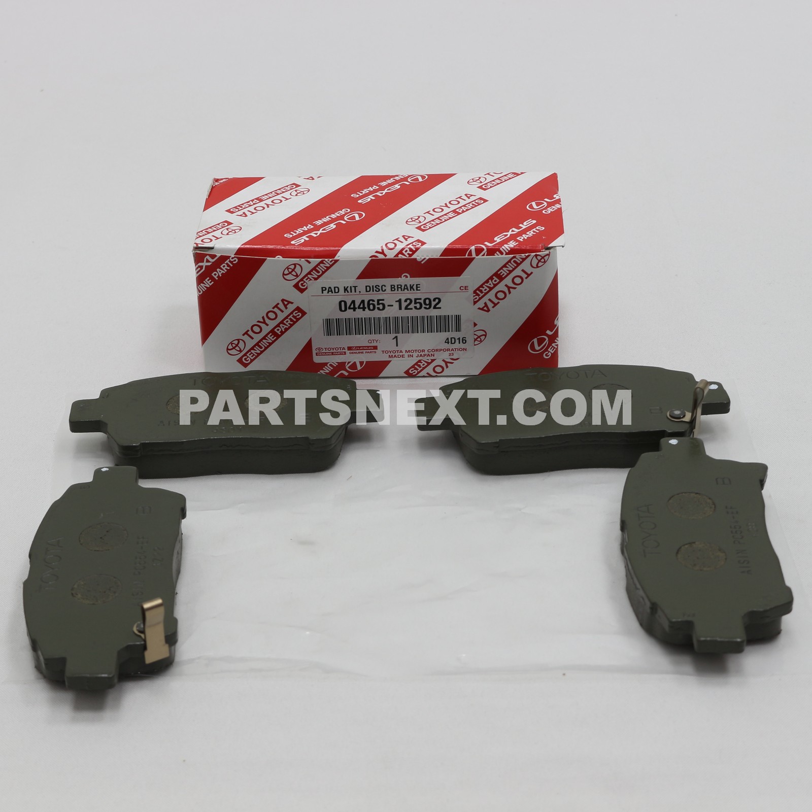 Toyota :: 04465-12592 PAD KIT, DISC BRAKE, FRONT