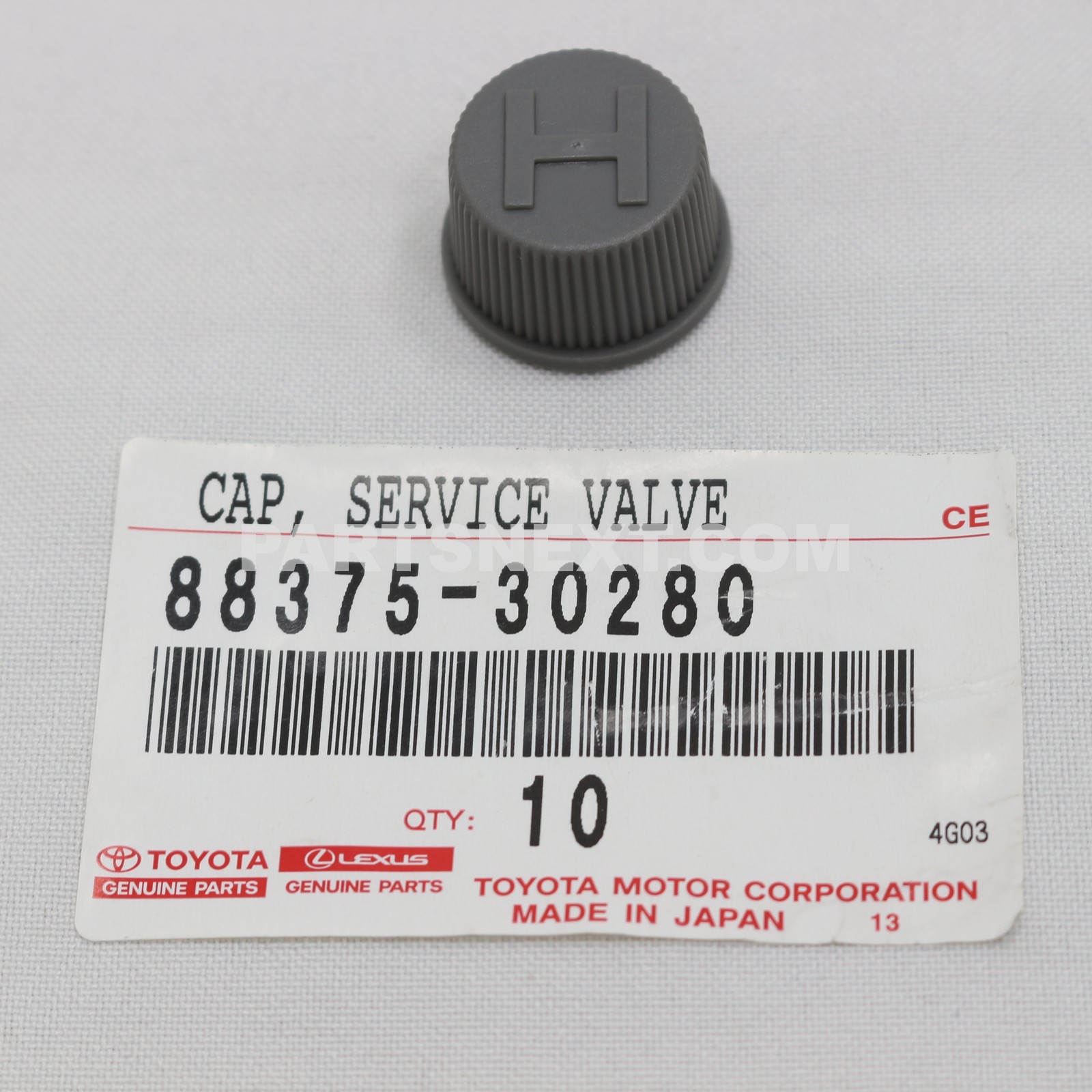 Toyota :: 88375-30280 CAP, SERVICE VALVE (FOR COOLER PIPE)