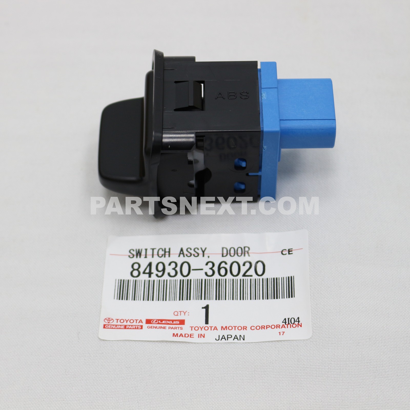 Toyota :: 84930-36020 SWITCH ASSY, DOOR CONTROL