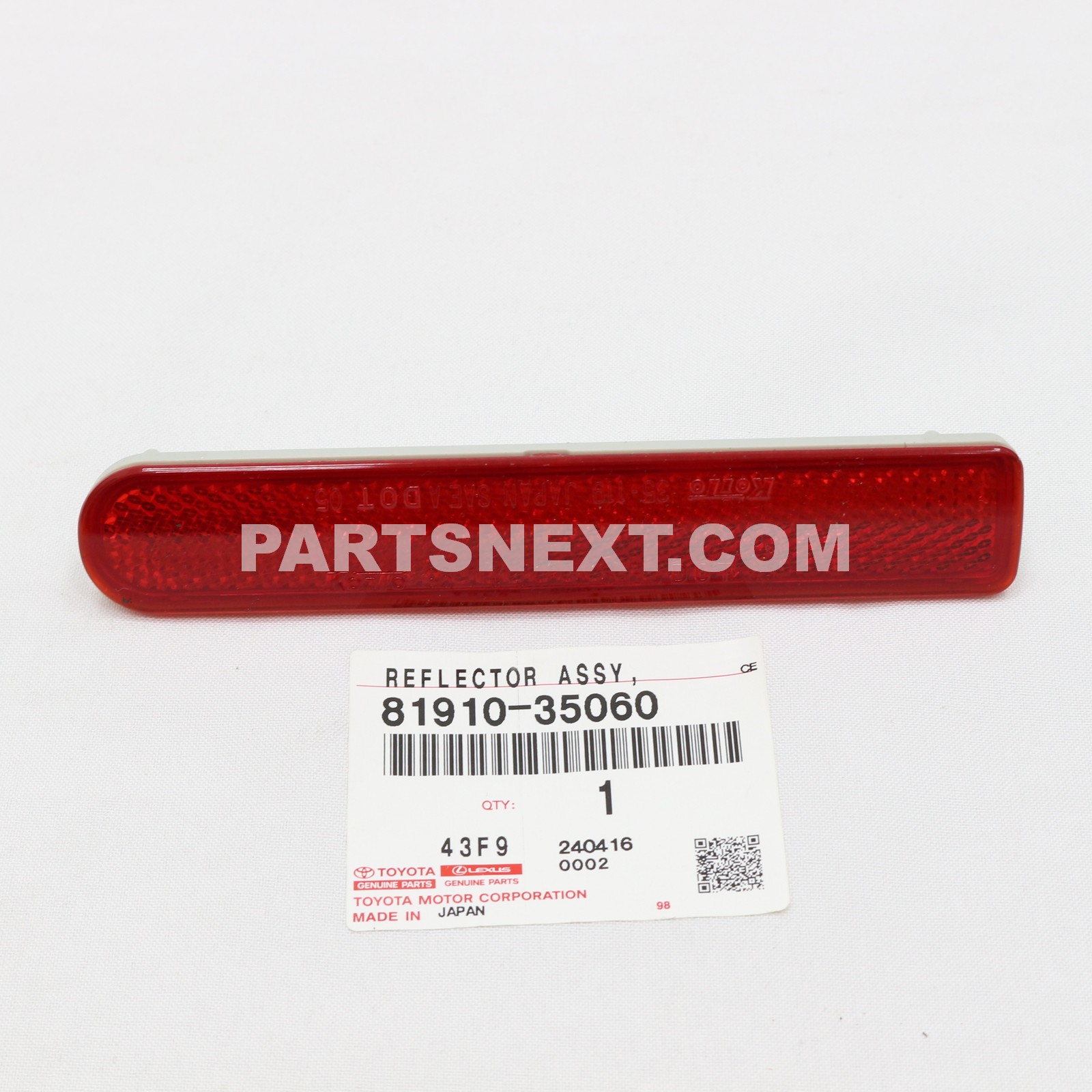 Toyota :: 81910-35060 REFLECTOR ASSY, REFLEX, RH/LH