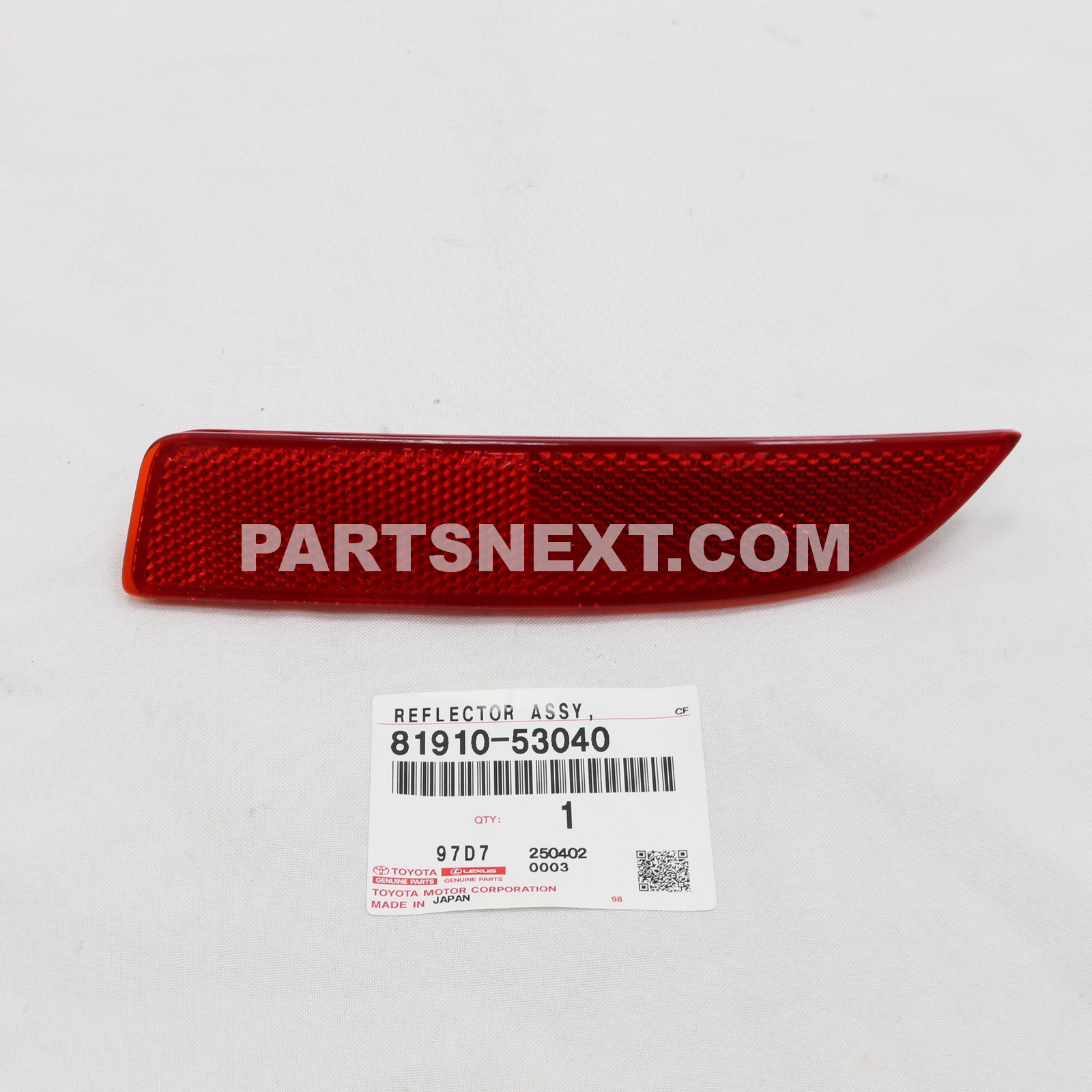 Toyota :: 81910-53040 REFLECTOR ASSY, REFLEX, RH