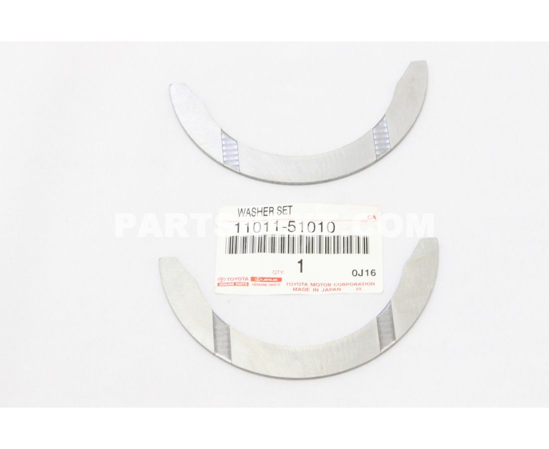 Toyota :: 11011-51010 WASHER SET, CRANKSHAFT THRUST