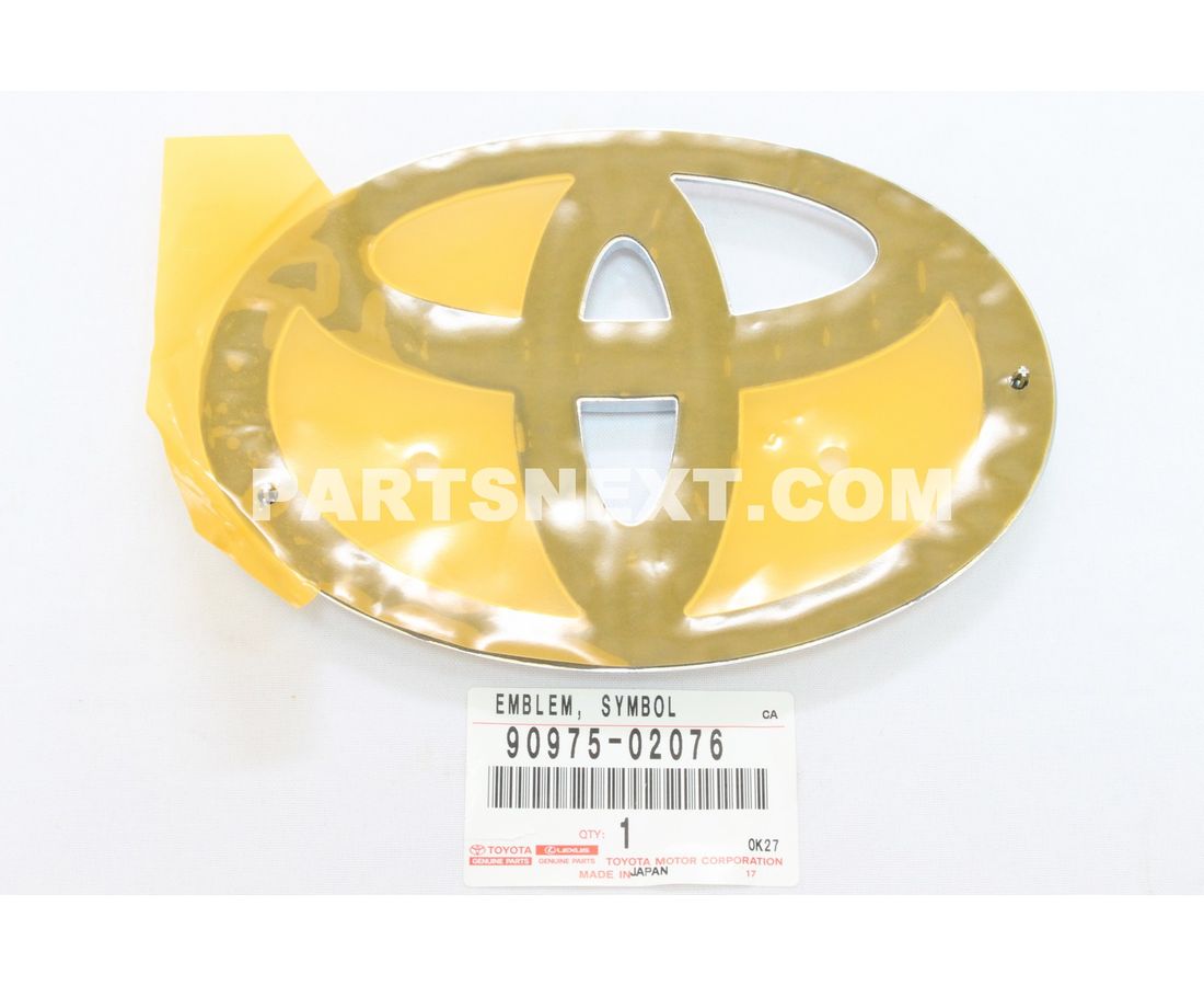 Toyota :: 90975-02076 EMBLEM, RADIATOR GRILLE (OR FRONT PANEL)