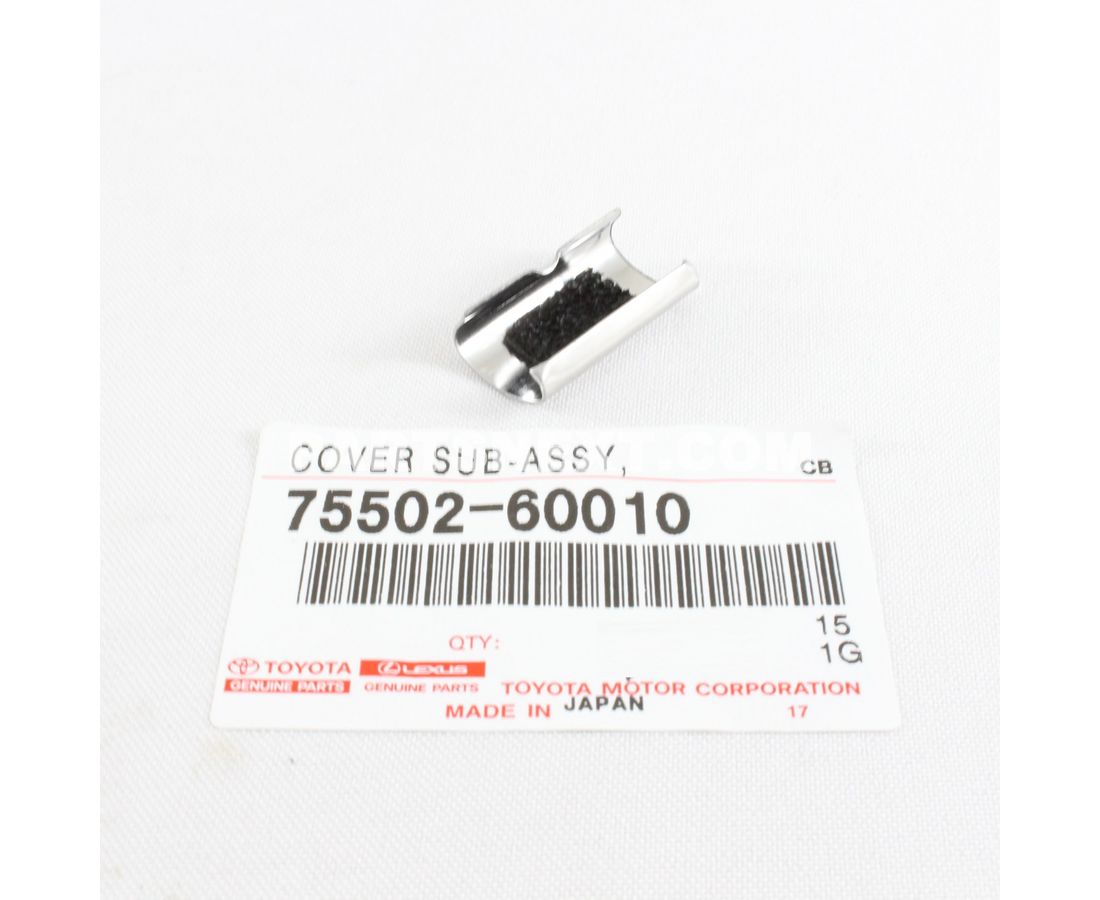 Toyota :: 75502-60010 COVER, ROOF DRIP SIDE FINISH MOULDING JOINT, RH/LH