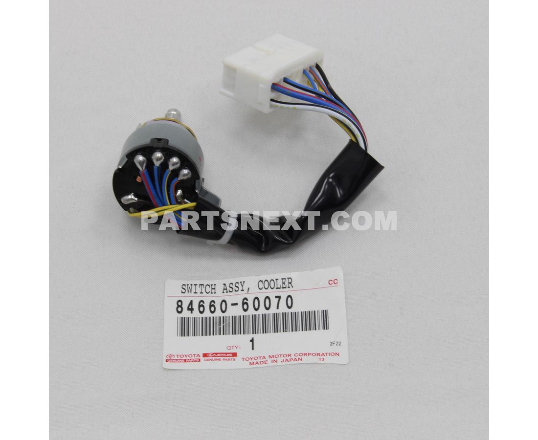 Toyota :: 84660-60070 SWITCH ASSY, HEATER BLOWER