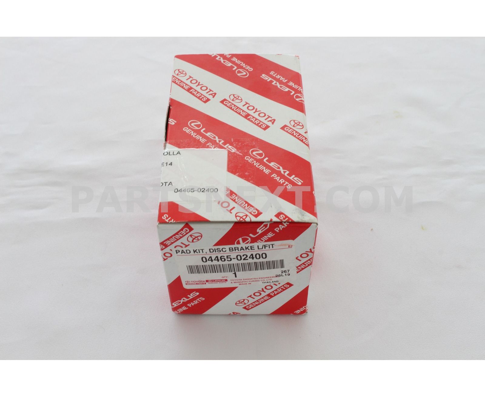 Toyota :: 04465-02400 PAD KIT, DISC BRAKE, FRONT