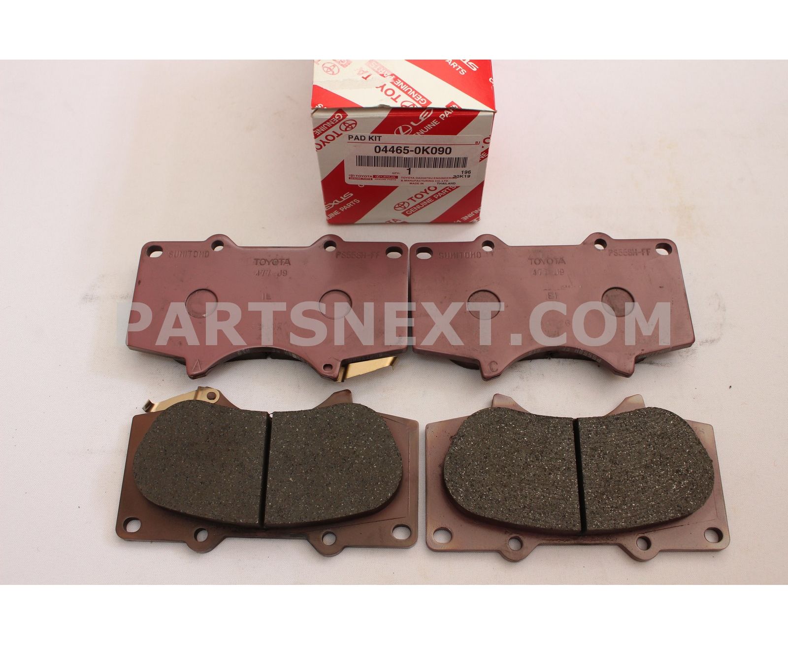 Toyota :: 04465-0K090 PAD KIT, DISC BRAKE, FRONT