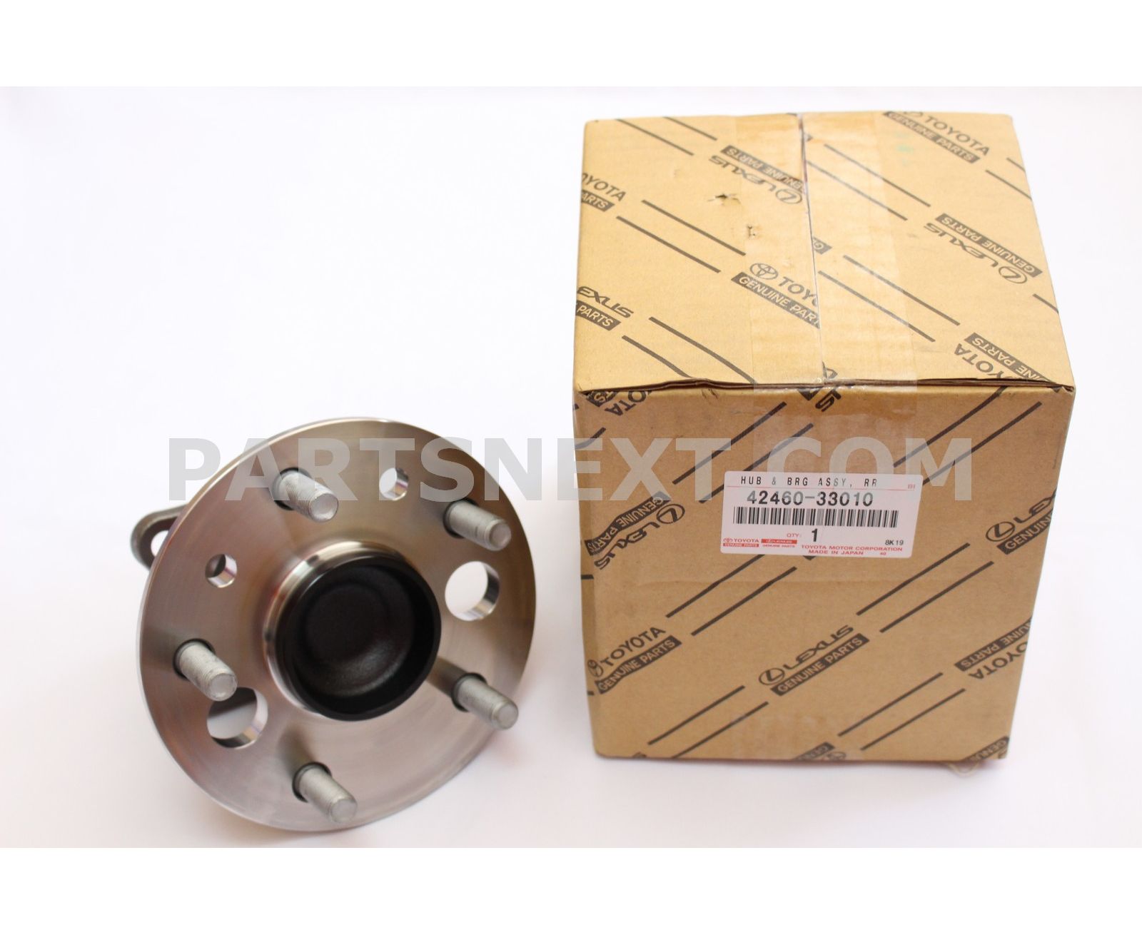 Toyota :: 42460-33010 HUB & BEARING ASSY, REAR AXLE, LH