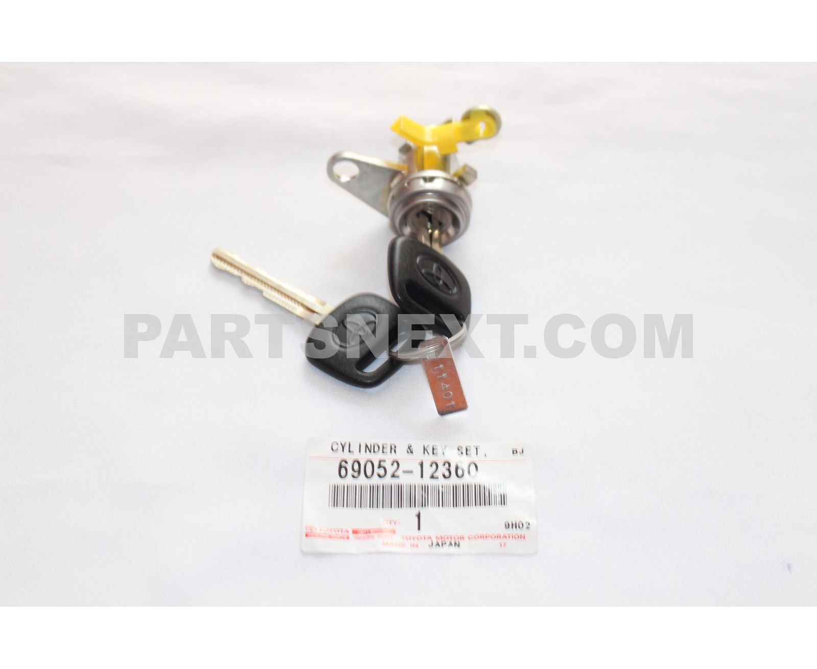 Toyota :: 69052-12360 CYLINDER & KEY SET, DOOR LOCK, LH