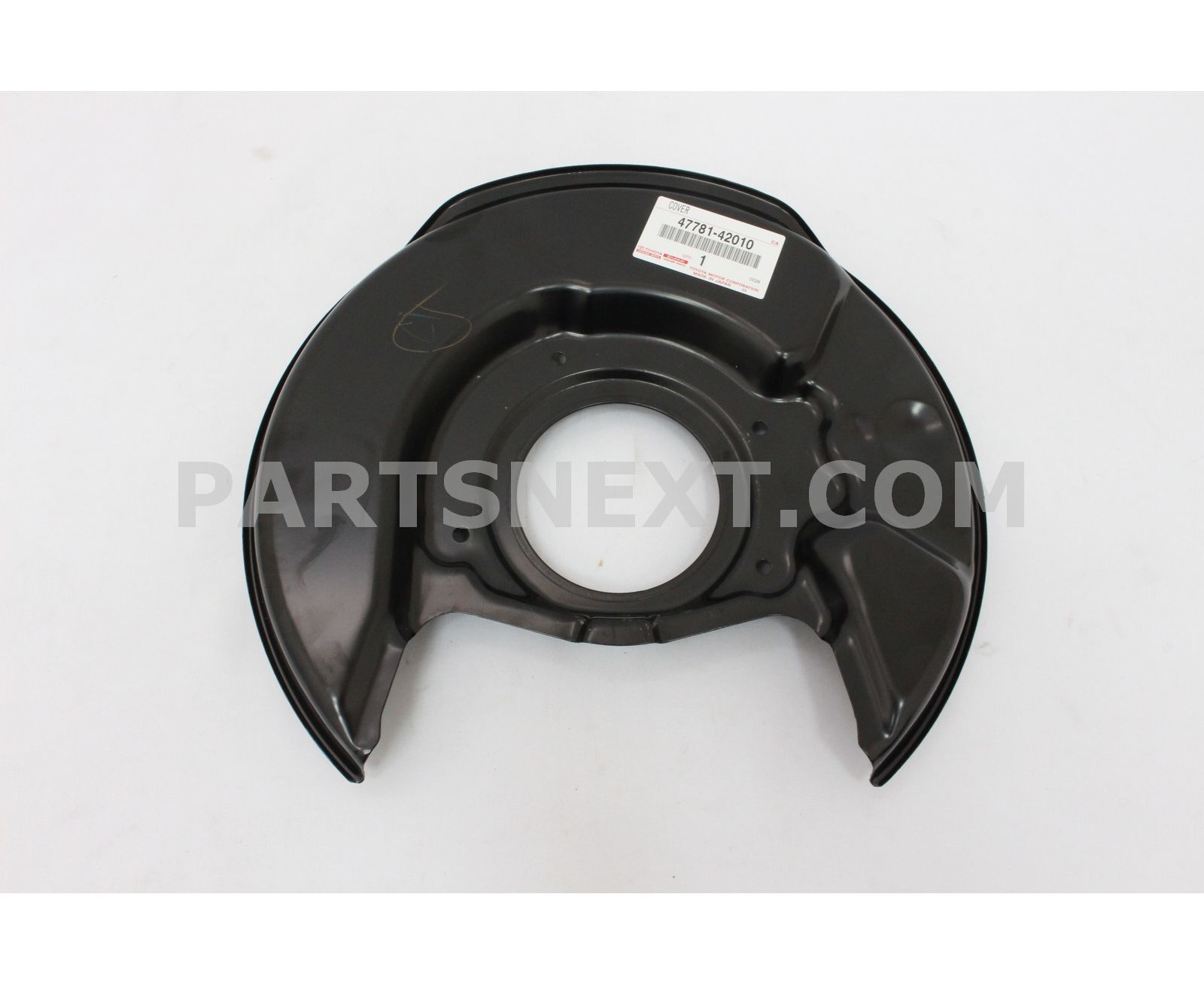 Toyota :: 47781-42010 COVER, DISC BRAKE DUST, FRONT RH