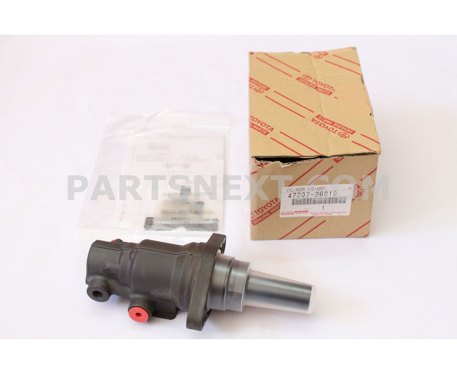 Toyota :: 47207-26010 CYLINDER SUB-ASSY, BRAKE MASTER LESS RESERVOIR TANK