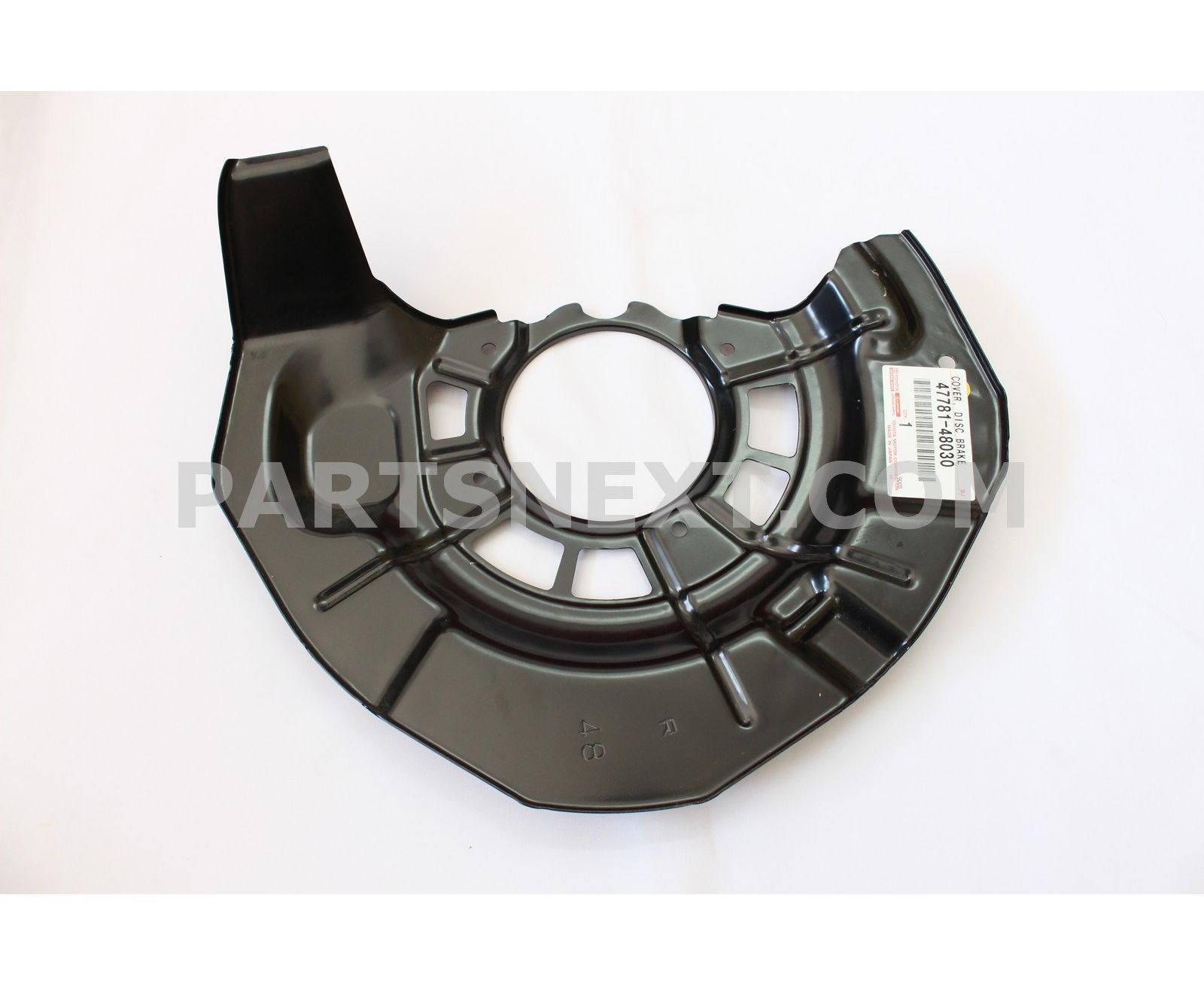 Toyota :: 47781-48030 COVER, DISC BRAKE DUST, FRONT RH