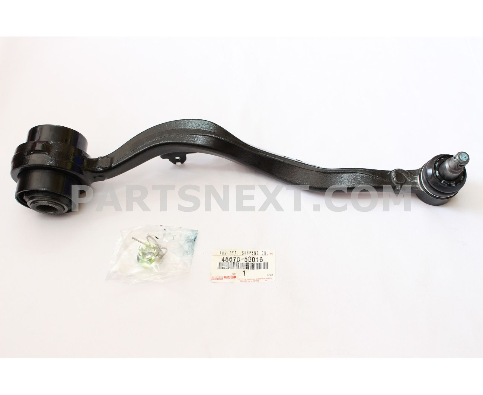 Toyota :: 48670-59016 ARM, FRONT SUSPENSION, LOWER NO.2 LH