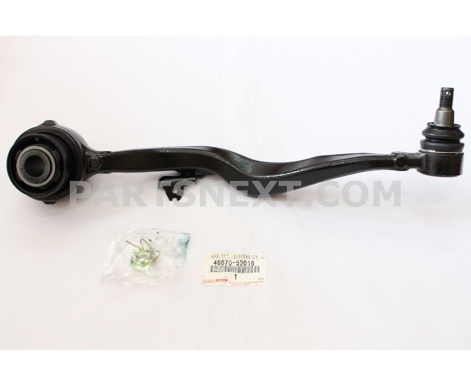Toyota :: 48670-59016 ARM, FRONT SUSPENSION, LOWER NO.2 LH