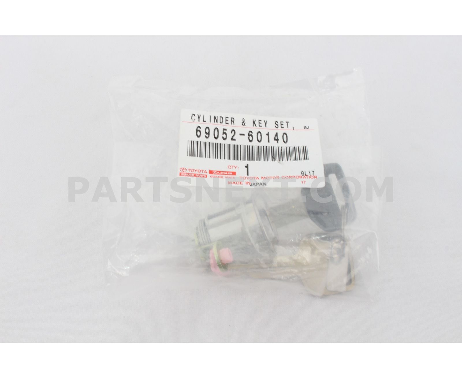 Toyota :: 69052-60140 CYLINDER & KEY SET, BACK DOOR LOCK