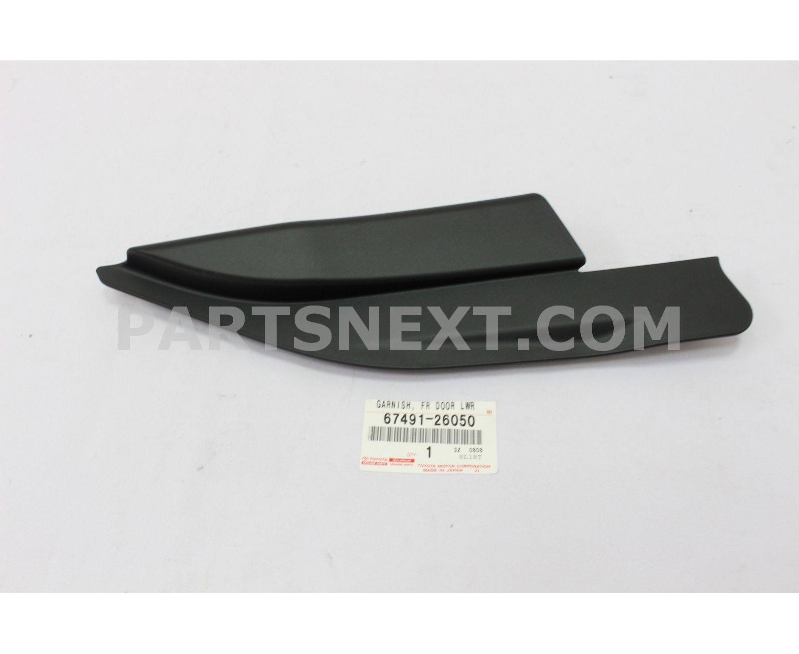 Toyota :: 67491-26050 GARNISH, FRONT DOOR LOWER FRAME BRACKET, RH