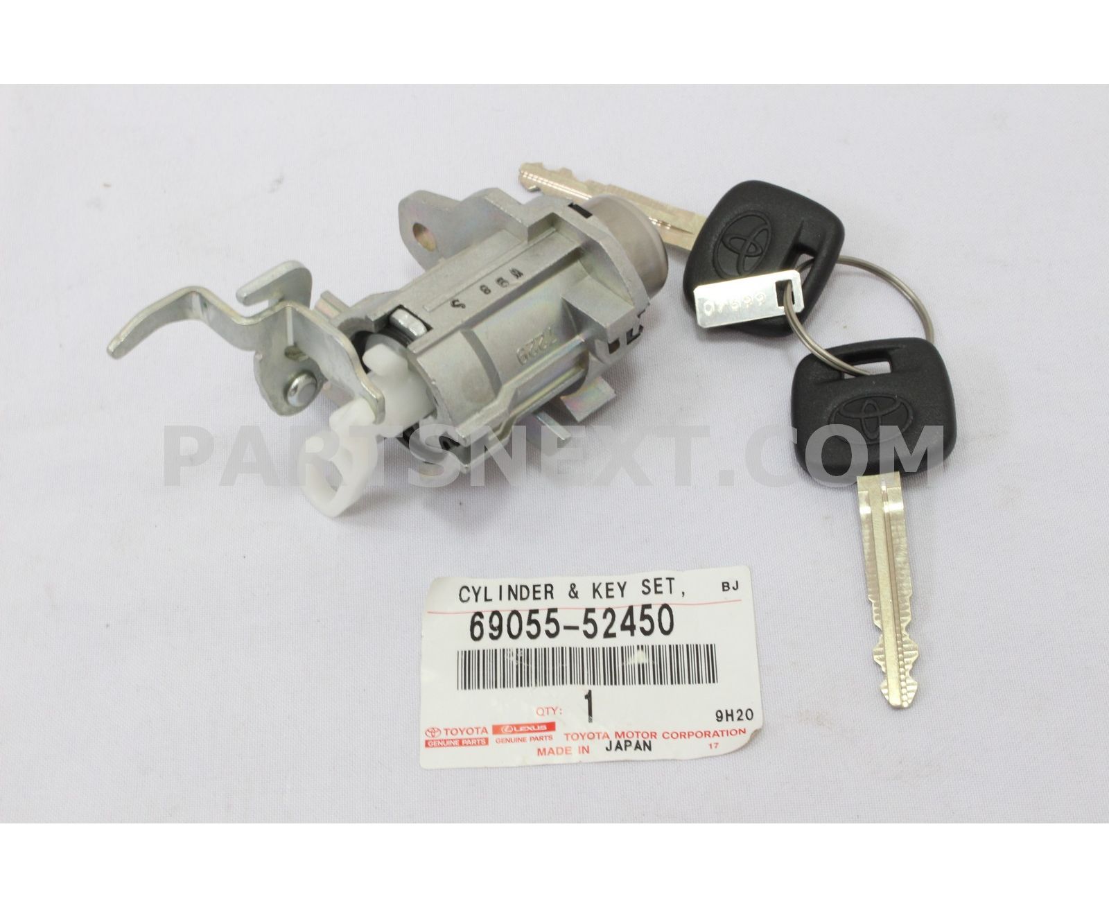 Toyota :: 69055-52450 CYLINDER & KEY SET, BACK DOOR LOCK