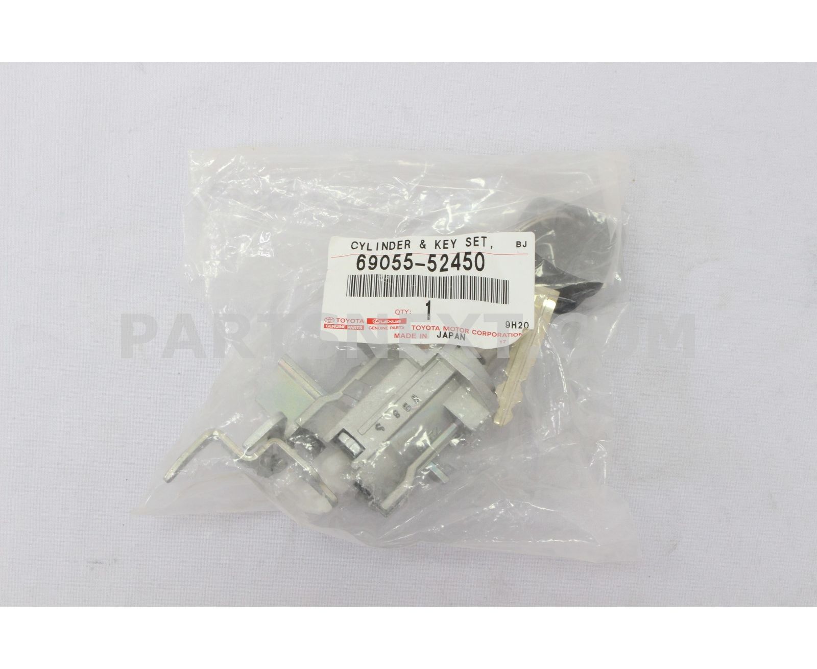 Toyota :: 69055-52450 CYLINDER & KEY SET, BACK DOOR LOCK