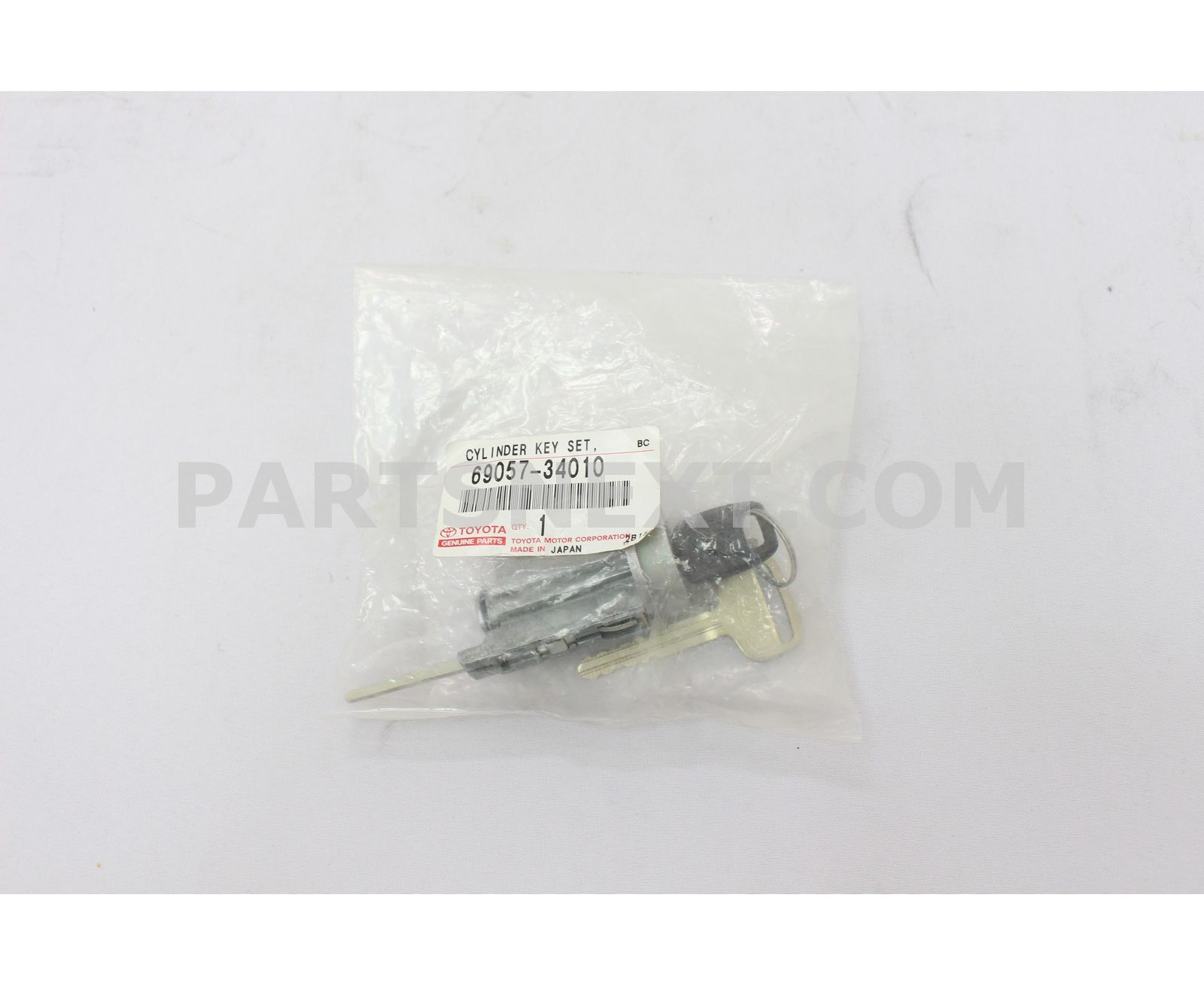 Toyota :: 69057-34010 CYLINDER & KEY SET, IGNITION SWITCH LOCK